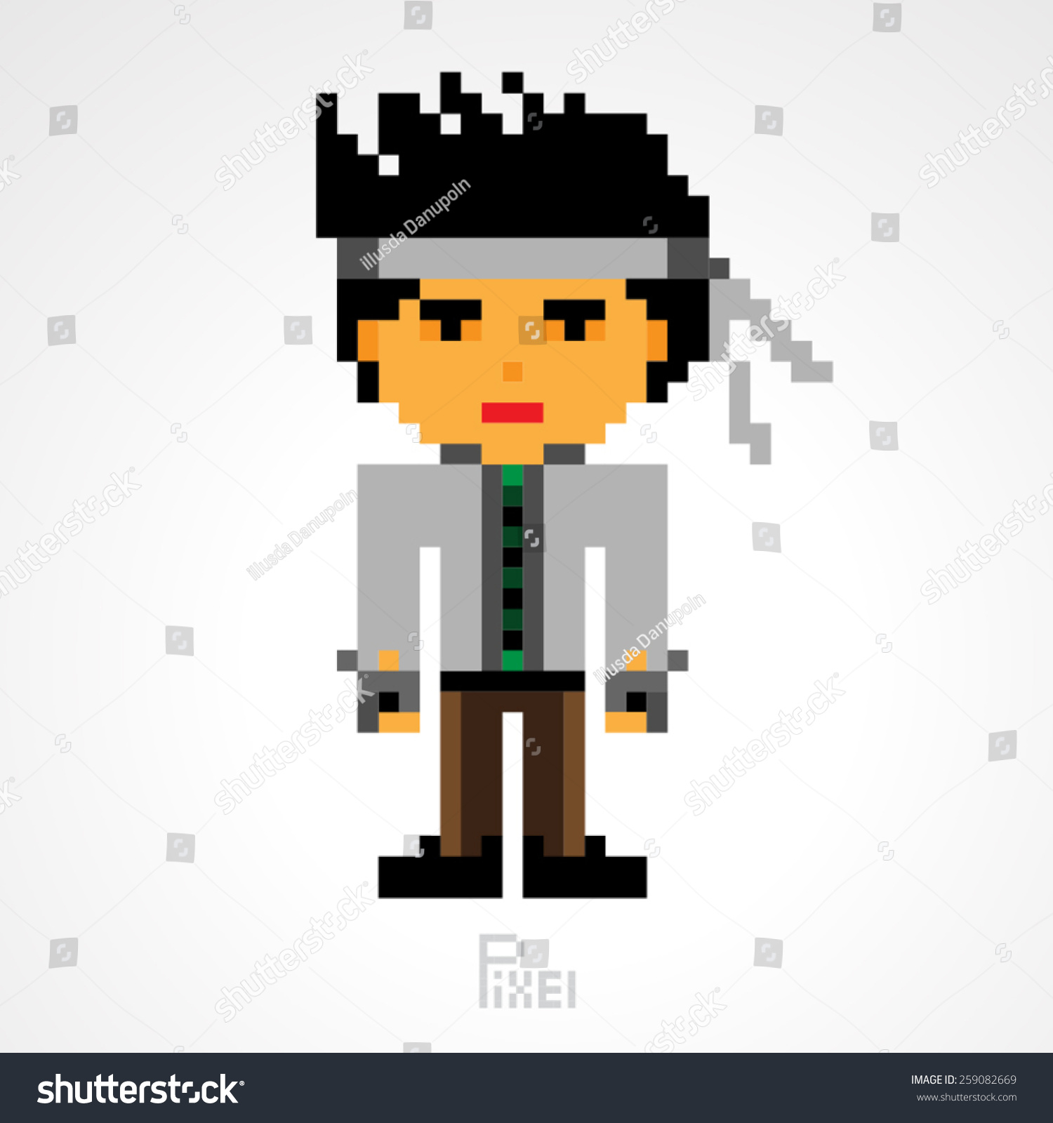 Pixel Character Fighter Vector: เวกเตอร์สต็อก (ปลอดค่าลิขสิทธิ์ ...
