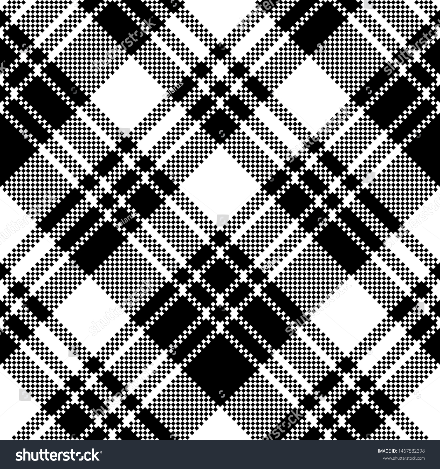 Pixel Check Fabric Texture Black White: เวกเตอร์สต็อก (ปลอดค่าลิขสิทธิ์ ...