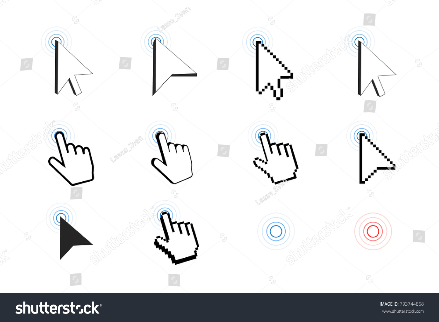 Pixel Cursor Icon Mouse Cursors Big: เวกเตอร์สต็อก (ปลอดค่าลิขสิทธิ์ ...