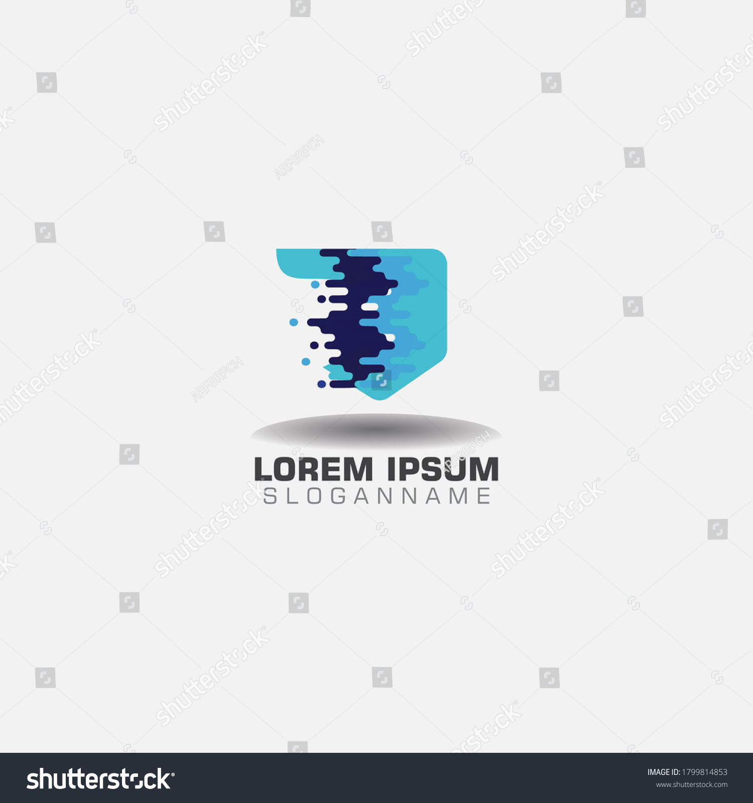 Pixel Digital Creative Logo Design Modern: เวกเตอร์สต็อก (ปลอดค่า ...
