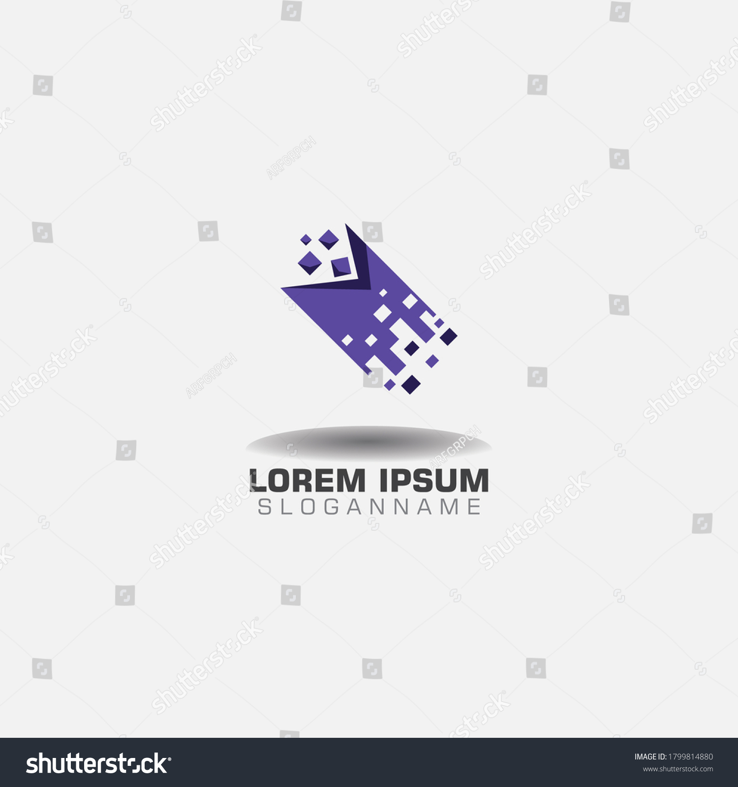 Pixel Digital Creative Logo Design Modern: Vector có sẵn (miễn phí bản ...