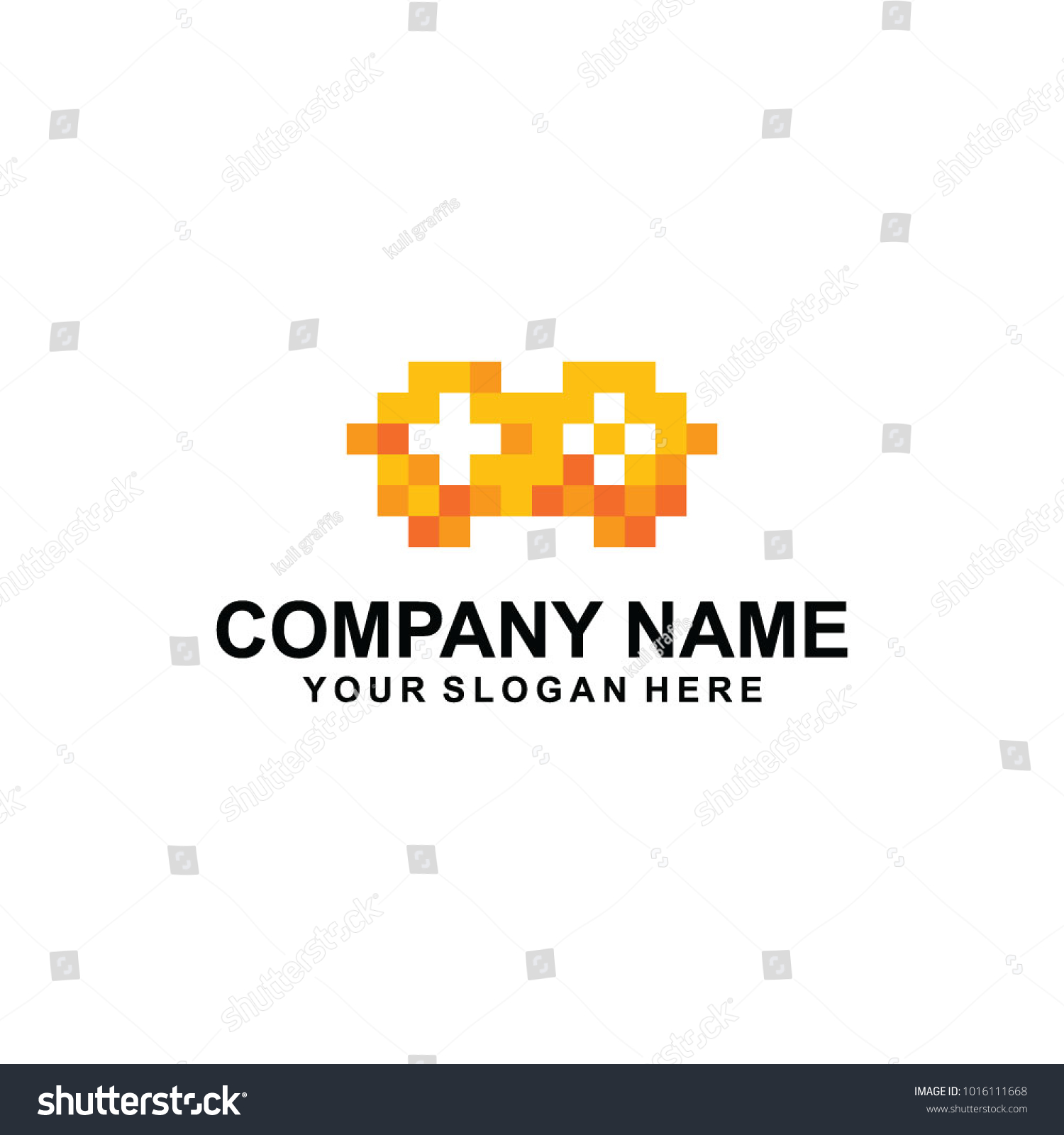Pixel Game Logo Vector: เวกเตอร์สต็อก (ปลอดค่าลิขสิทธิ์) 1016111668