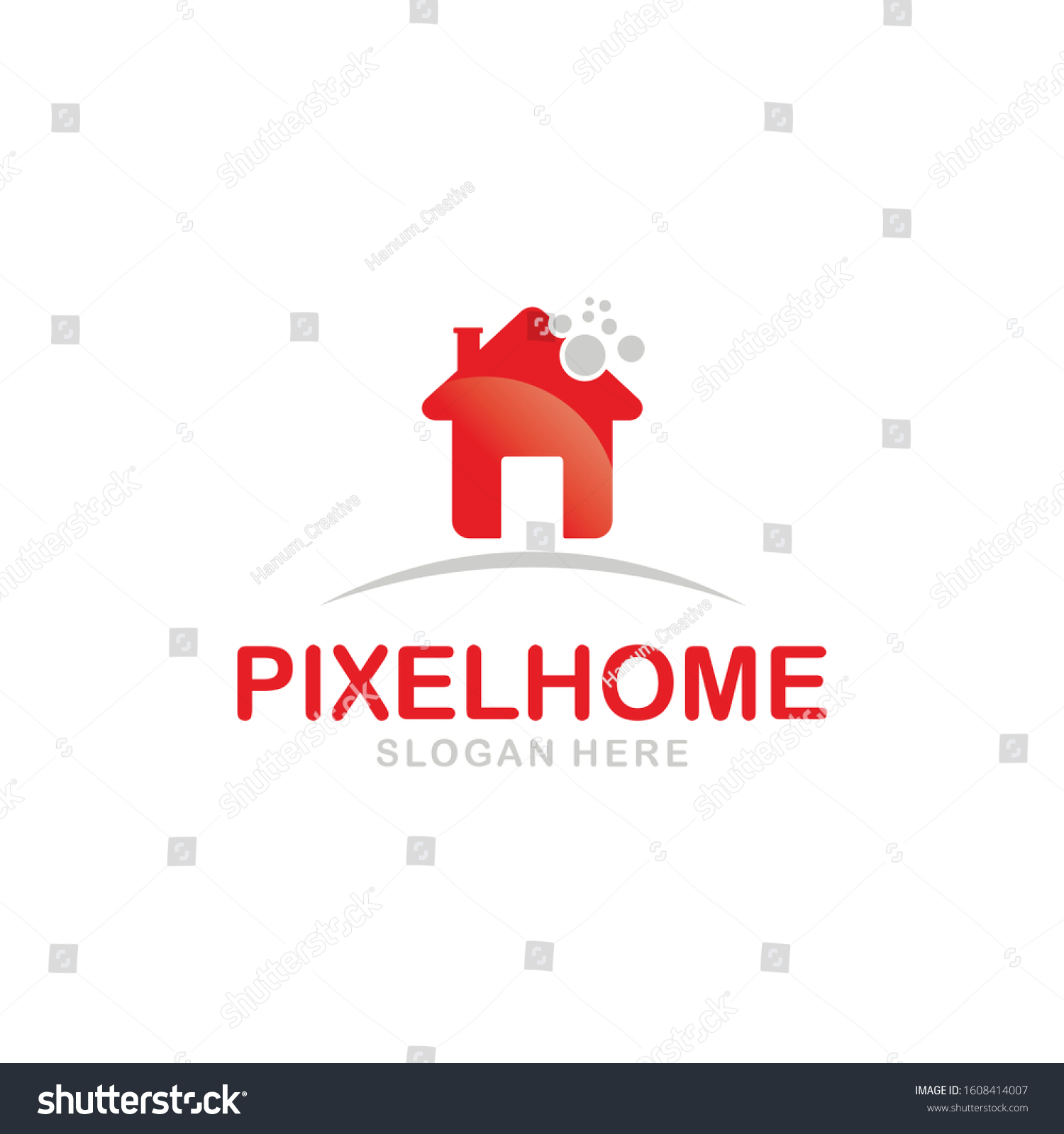 Pixel Home Logo Vector Inspiration: vector de stock (libre de regalías ...