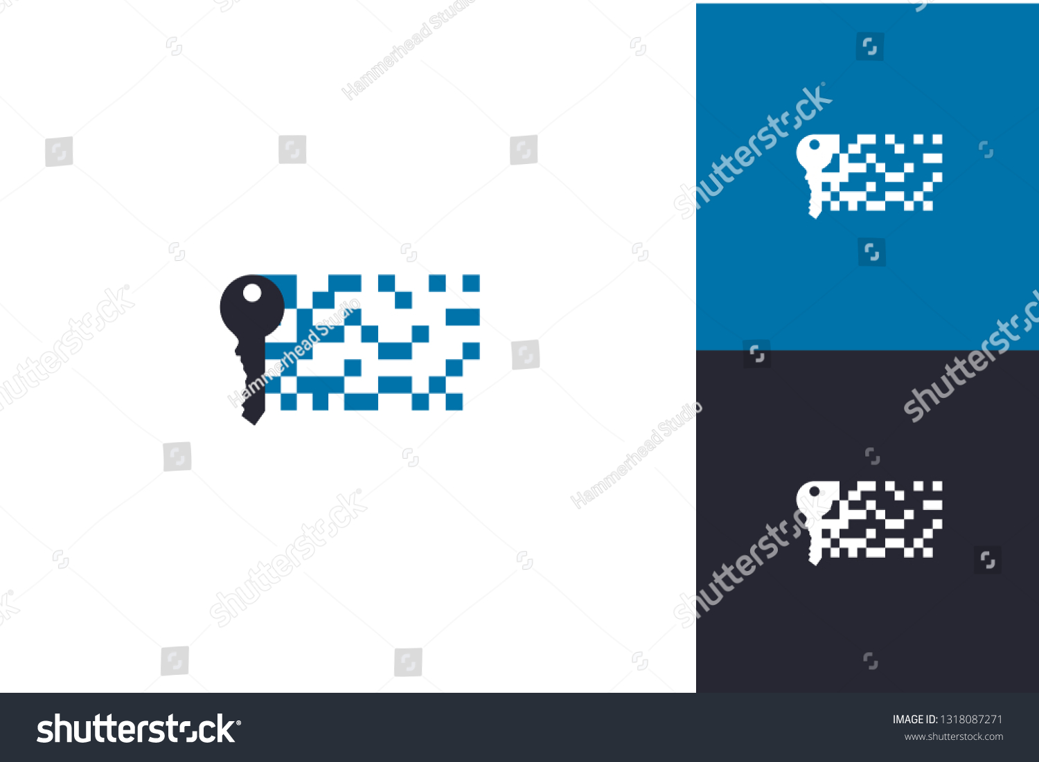 Pixel Key Logo Inspiration Template: เวกเตอร์สต็อก (ปลอดค่าลิขสิทธิ์ ...