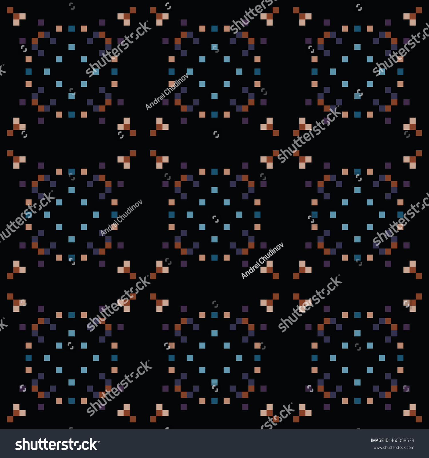 Pixel Pattern Cloth Design Wallpaper Print Stock Vector (Royalty Free ...