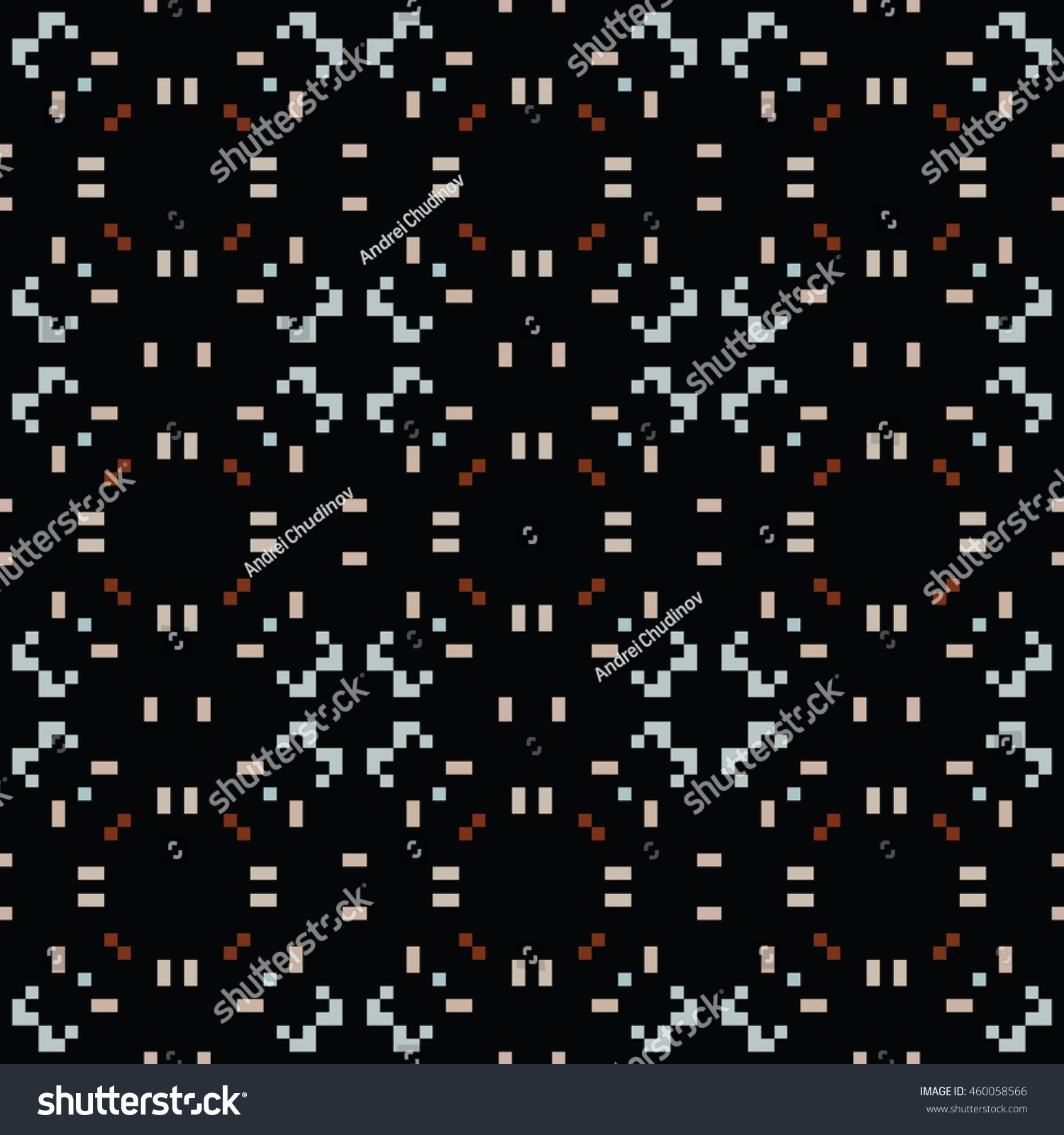 Pixel Pattern Cloth Design Wallpaper Print Stock Vector (Royalty Free ...
