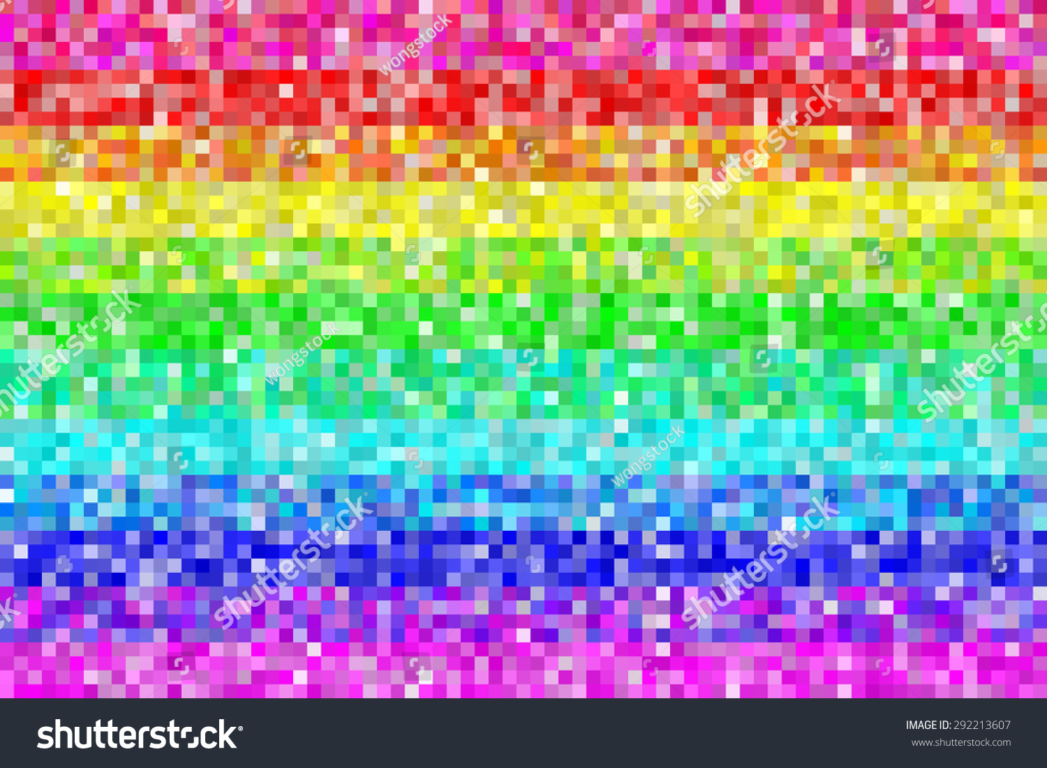 Stock vektor „Pixel Rainbow Patters Background Eps8 Vector“ (bez ...