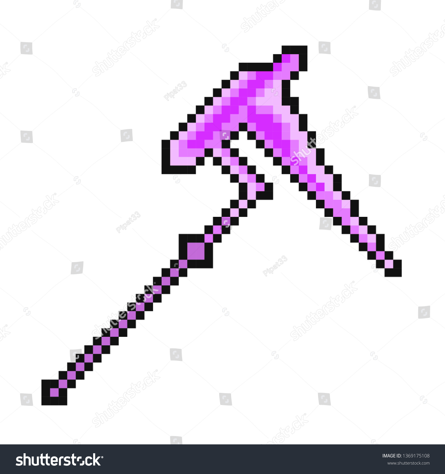 Pixel Shaped Ax Stock Vector (Royalty Free) 1369175108 | Shutterstock