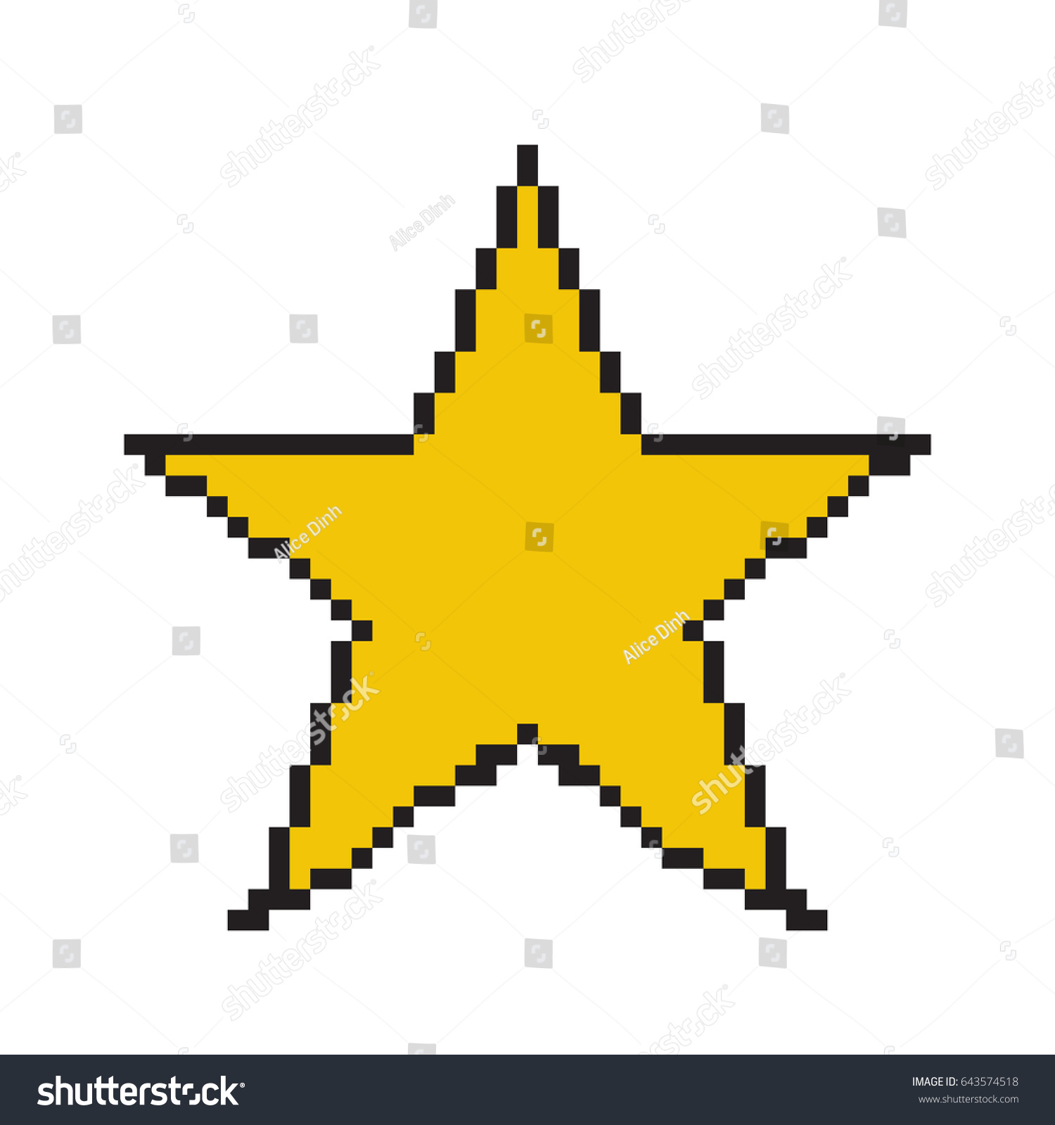 Pixel Star Icon 8bit Pixel Star: เวกเตอร์สต็อก (ปลอดค่าลิขสิทธิ์ ...