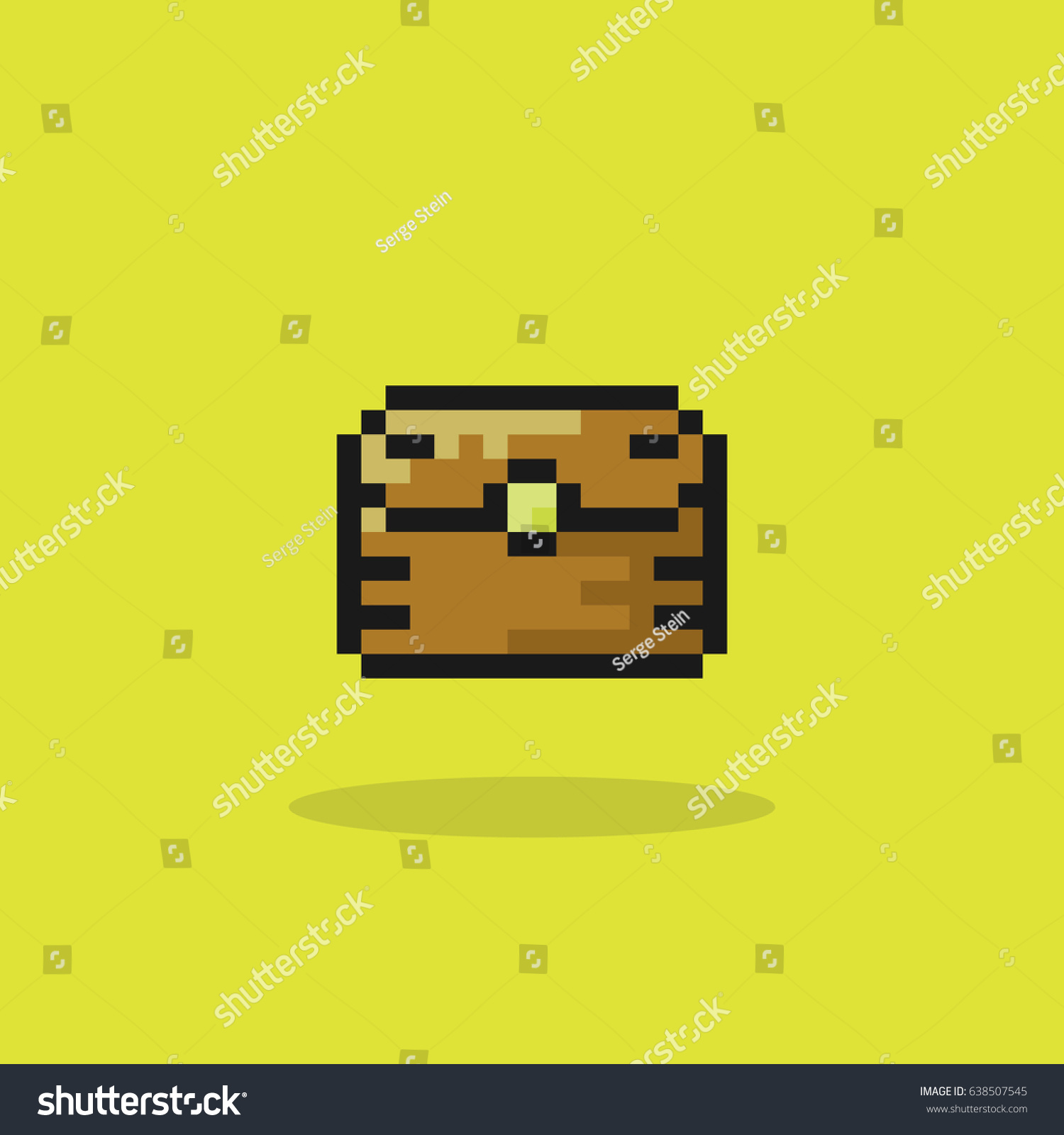 Pixel Treasure Chest Icon Stock Vector (Royalty Free) 638507545 ...