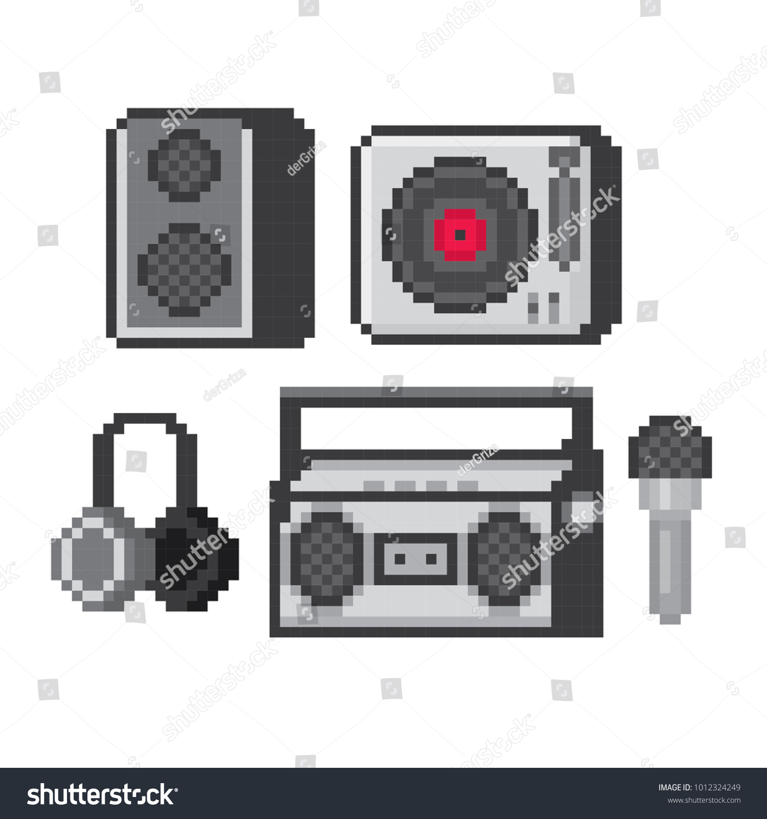 Pixelart Old School Computer Graphic Style Stock Vector (Royalty Free ...