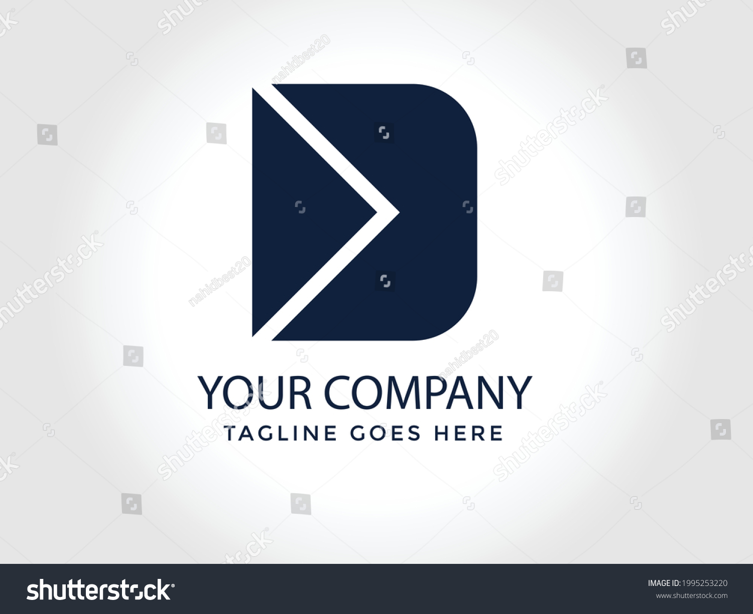 logotipo de letra D en píxeles.: vector de stock (libre de regalías ...