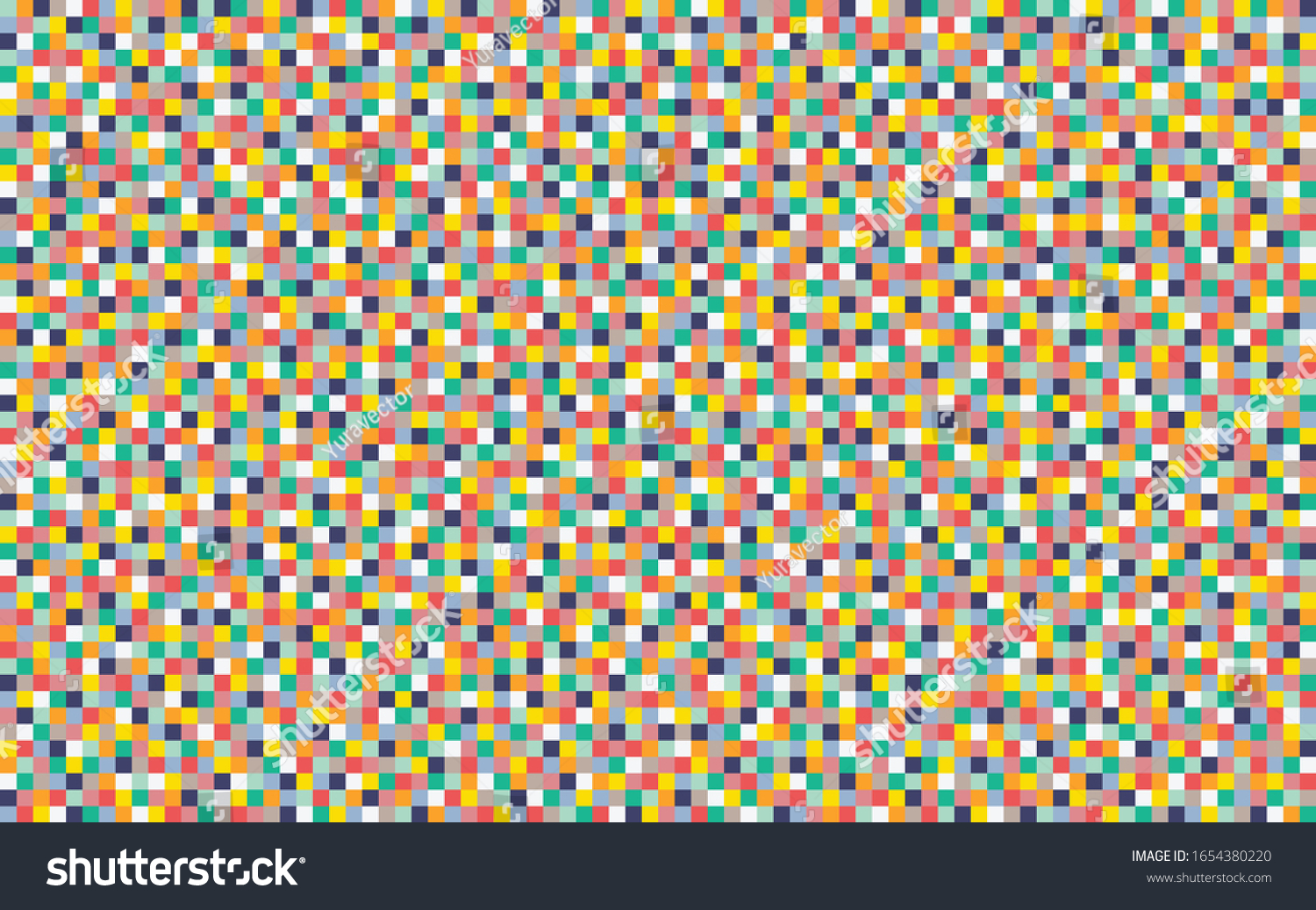 Pixels Seamless Pattern Color Pixelated Background Stock Vector ...