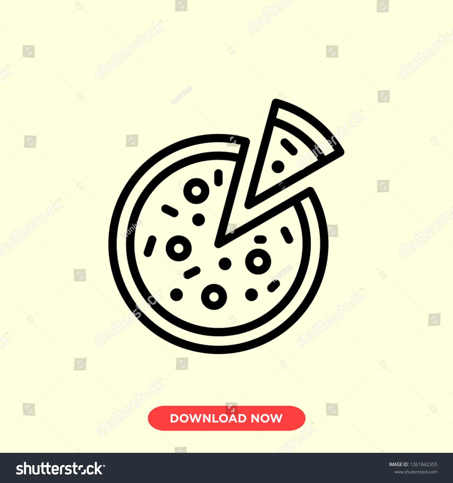 27,339 Simple pizza icons Images, Stock Photos & Vectors | Shutterstock