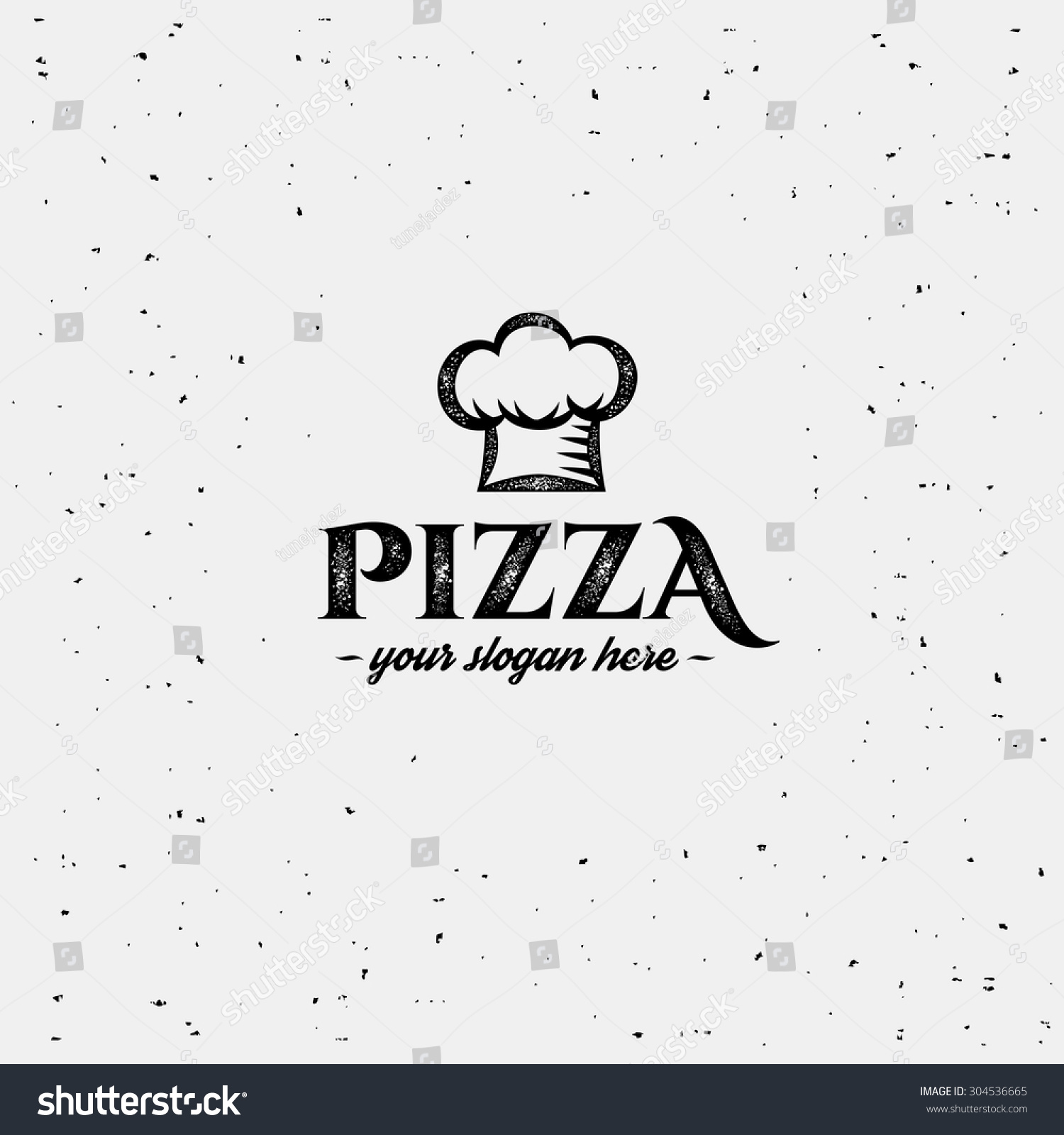 Pizza Logo Cap Chef Design Template Stock Vector (Royalty Free ...