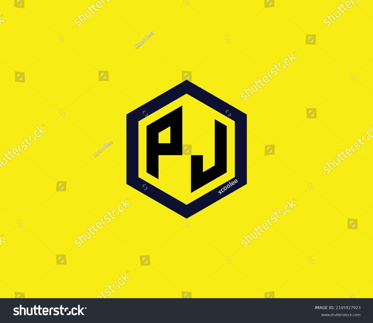 Pj Logo Design Vector Template Stock Vector (Royalty Free) 2165927923 ...
