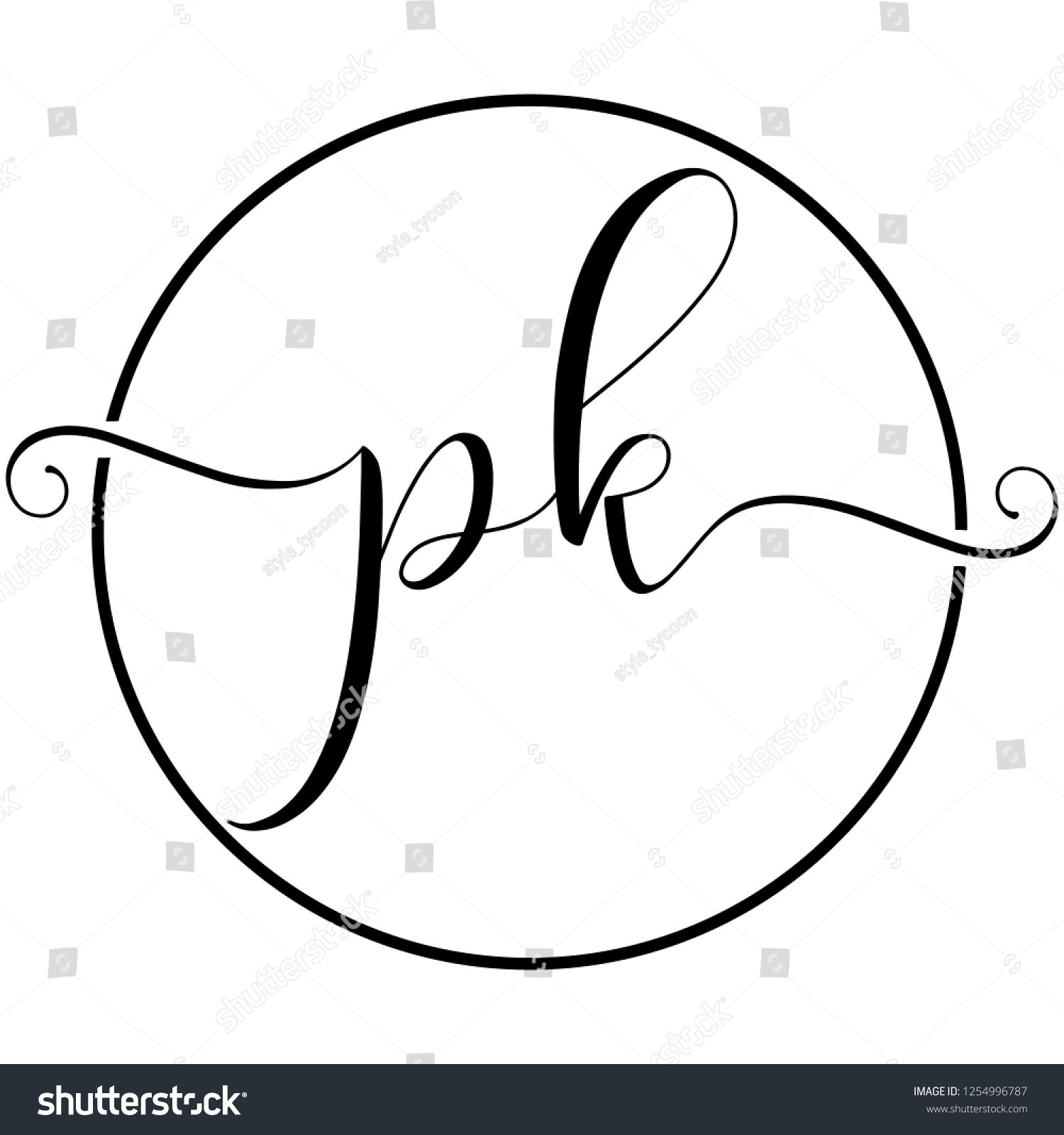 Pk Icon Logo Stock Vector (Royalty Free) 1254996787 | Shutterstock