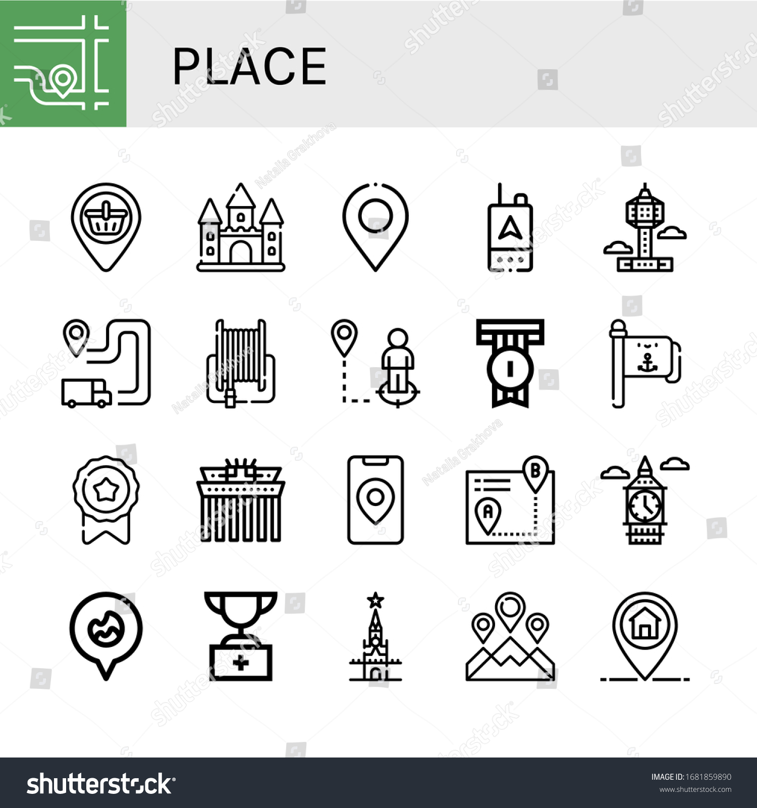 Place Icon Set Collection Location Placeholder: เวกเตอร์สต็อก (ปลอดค่า ... Place Icon Set Collection Location Placeholder: เวกเตอร์สต็อก (ปลอดค่า ...