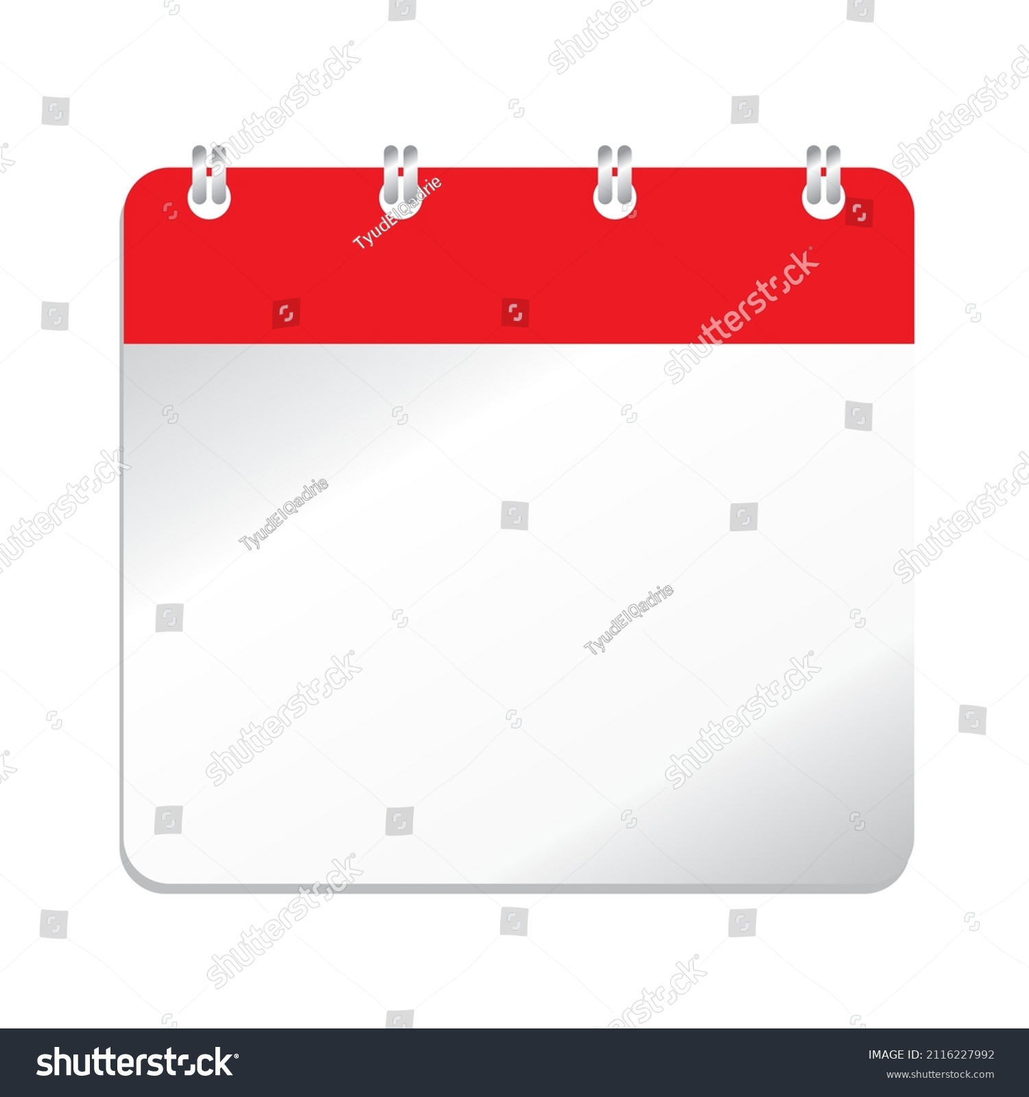 Plain Calendar Illustration Vector Illustration Stock Vector (Royalty ...