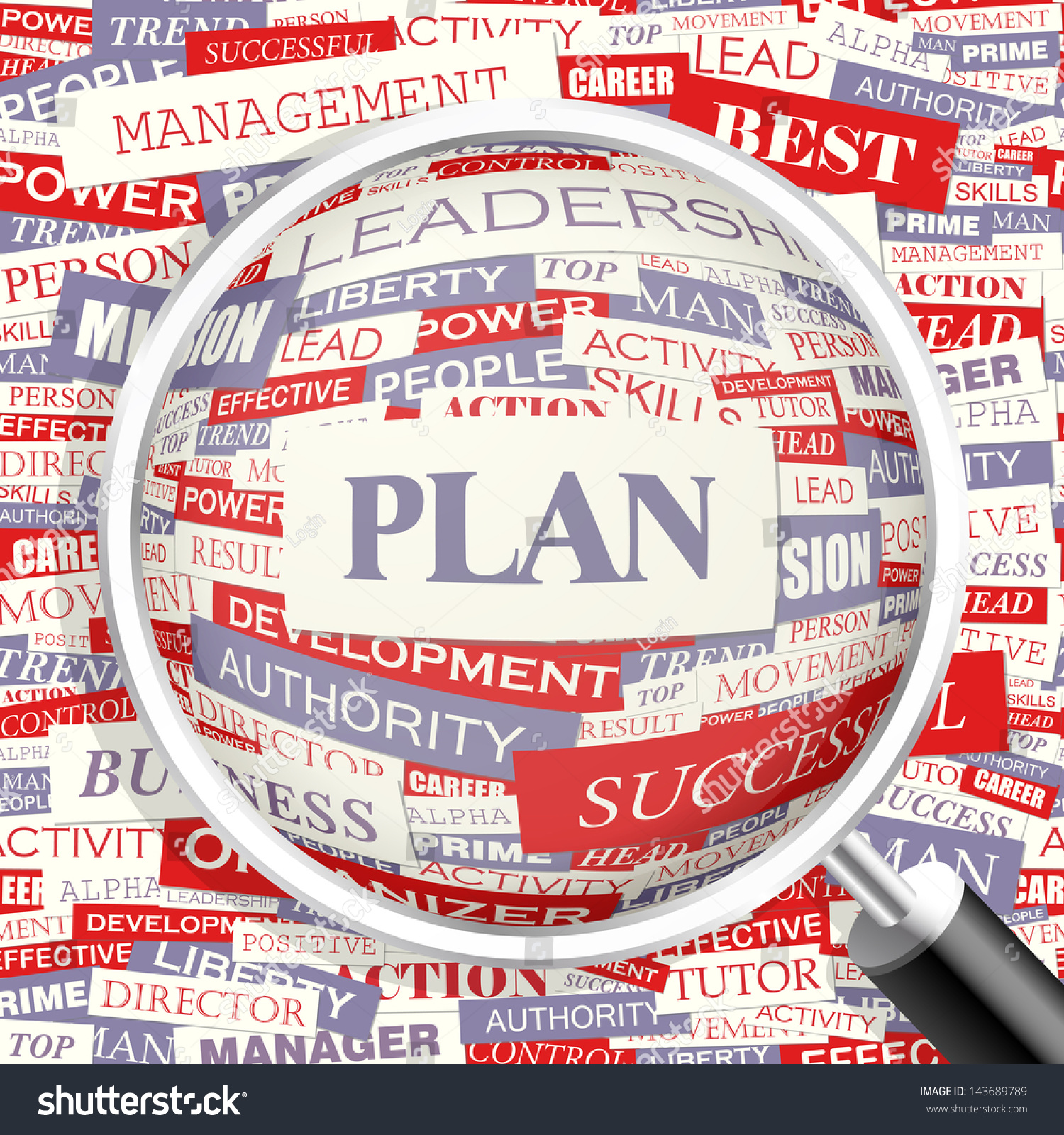 Plan Word Cloud Concept Illustration Stock Vector (Royalty Free ...