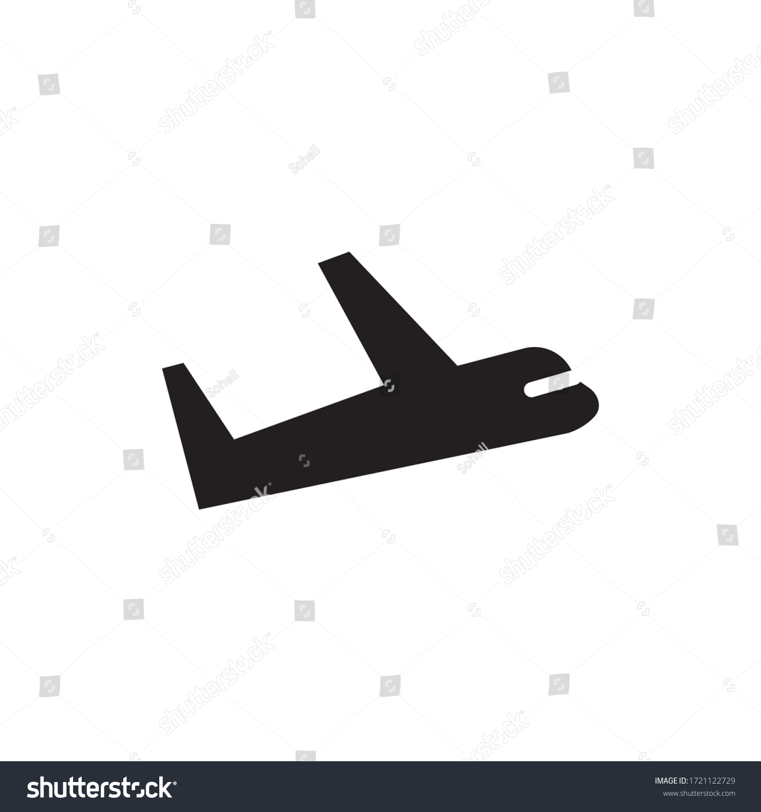Plane Design Icon Vector Logo Template Stock Vector (Royalty Free ...