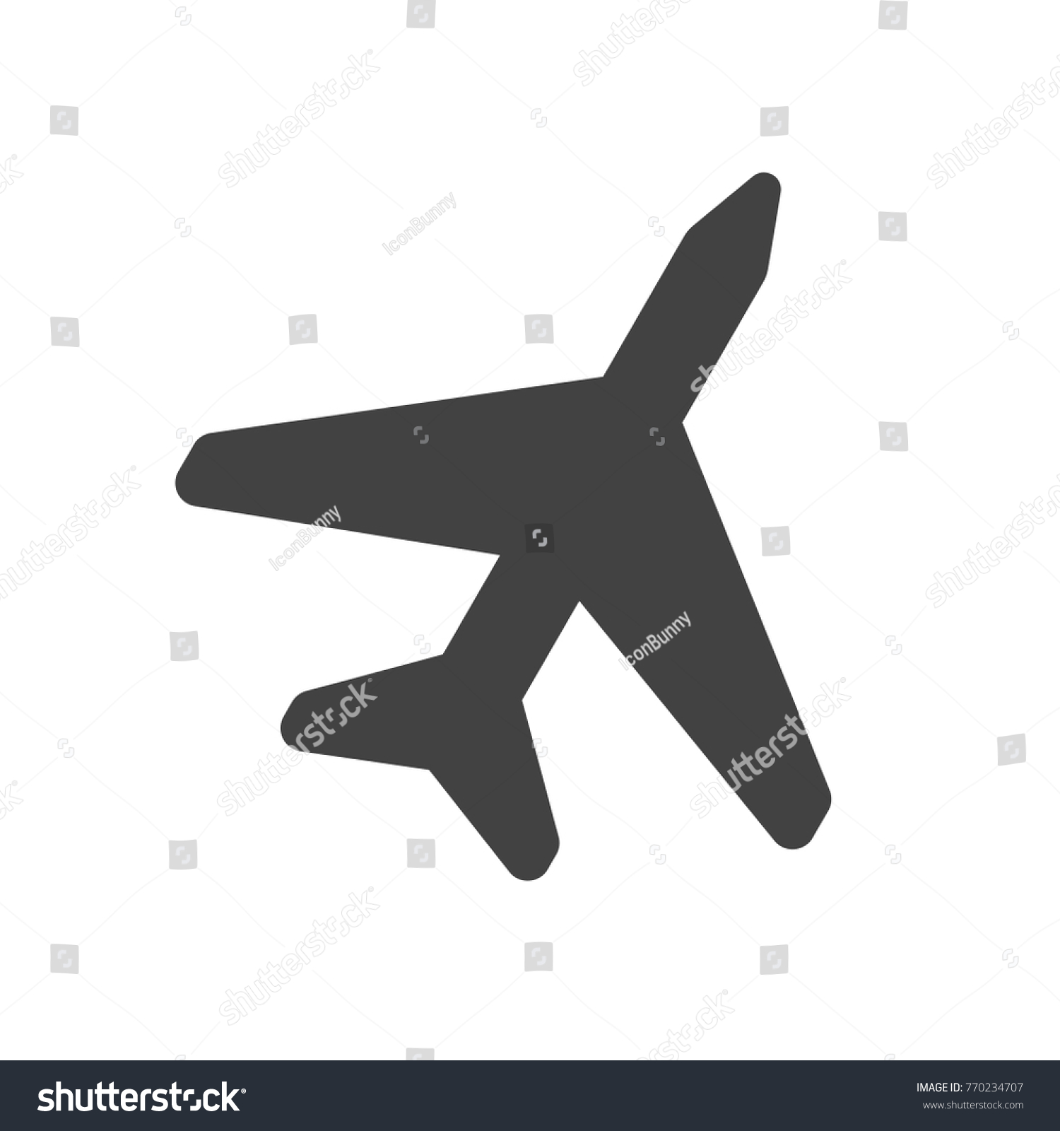Plane Flight Icon Stock Vector (Royalty Free) 770234707 | Shutterstock