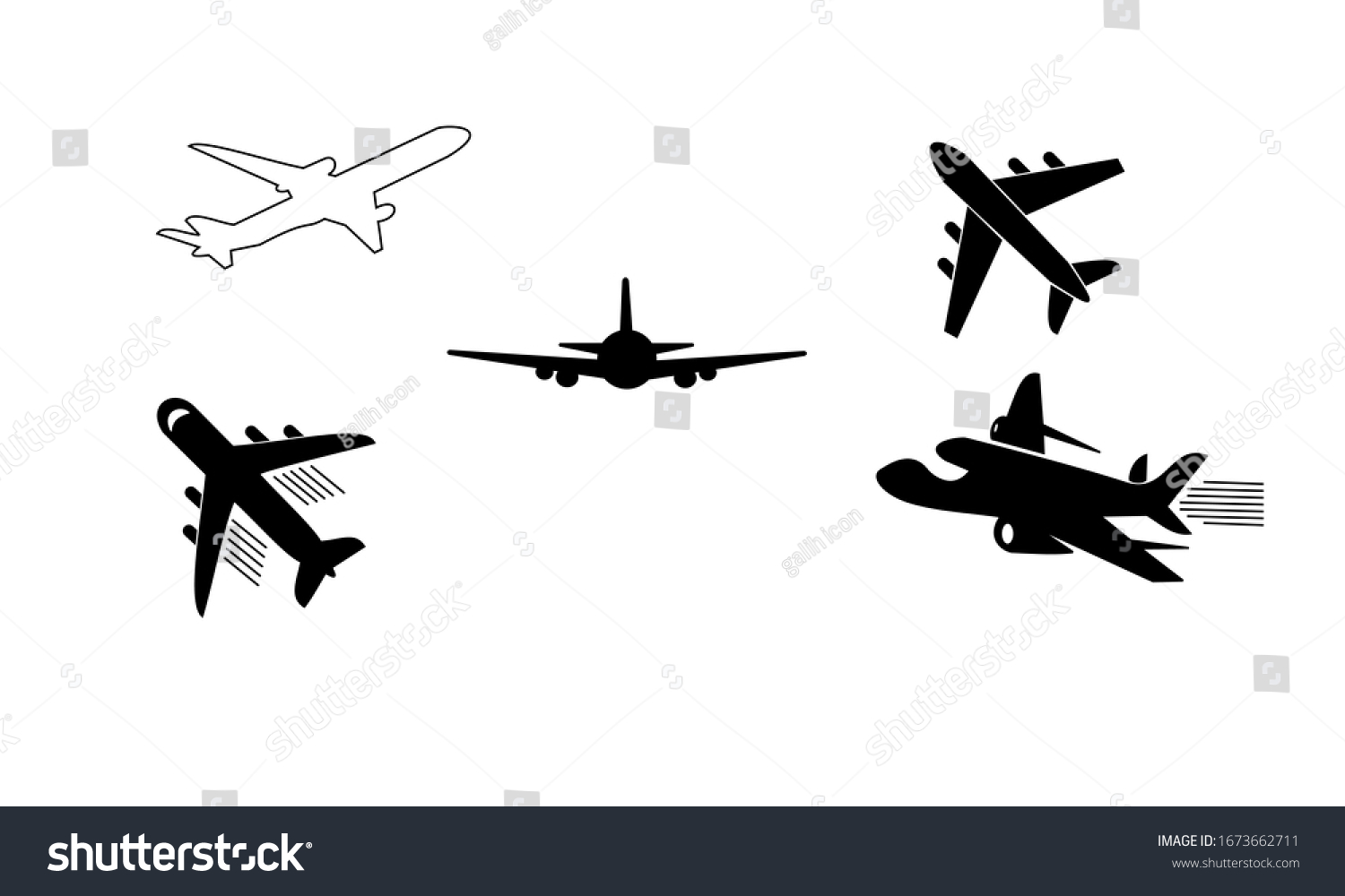 84,089 Commercial airplane Stock Vectors, Images & Vector Art ...