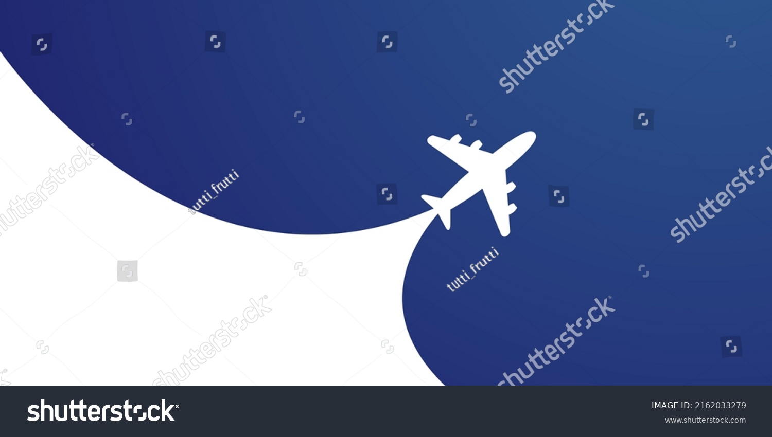 Plane Opened Blank Space Illustration Stock Vector (Royalty Free ...