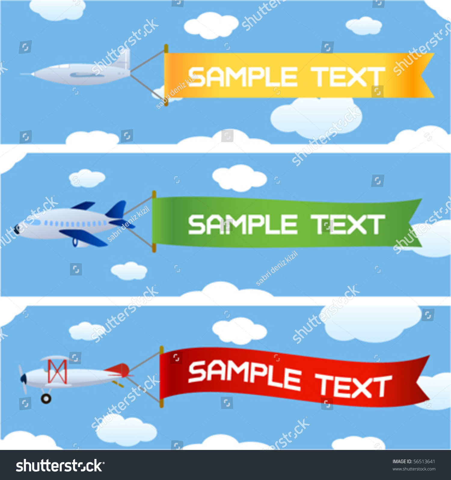 Planes Message Stock Vector (Royalty Free) 56513641