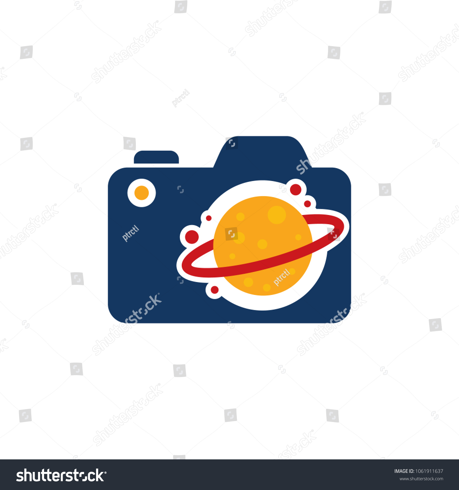 Planet Camera Logo Icon Design Stock Vector (Royalty Free) 1061911637 ...