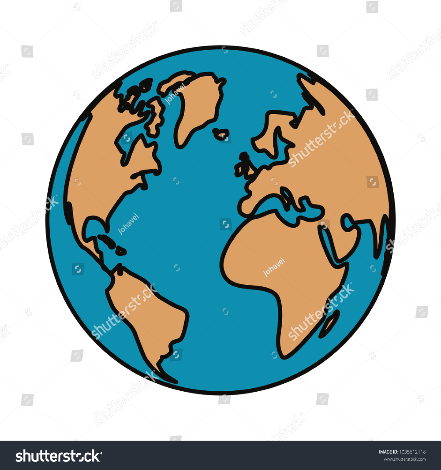 Planet Earth Design Stock Vector (Royalty Free) 1035612118
