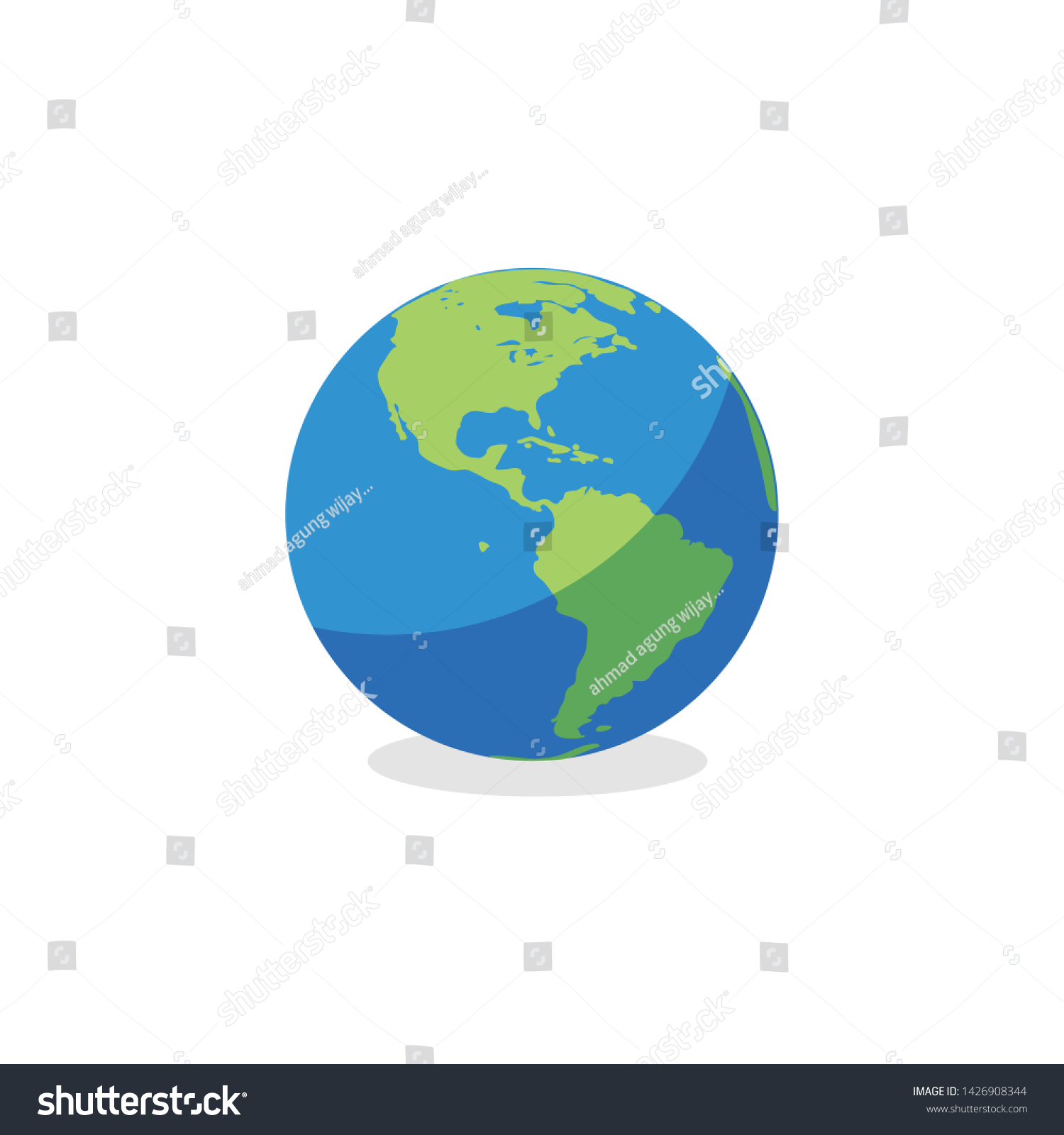 Planet Earth Icon Symbol Vector Stock Vector (Royalty Free) 1426908344 ...
