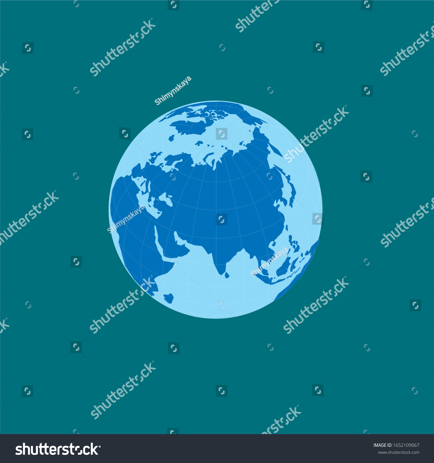 Planet Earth Logo Vector Illustration Stock Vector (Royalty Free ...