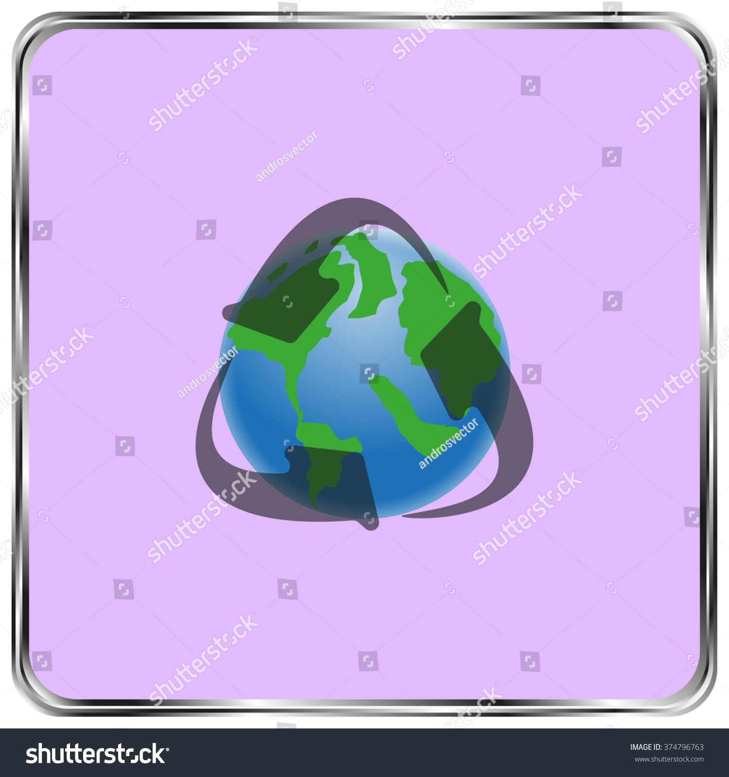 Planet Earth Arrows Stock Vector (Royalty Free) 374796763 | Shutterstock