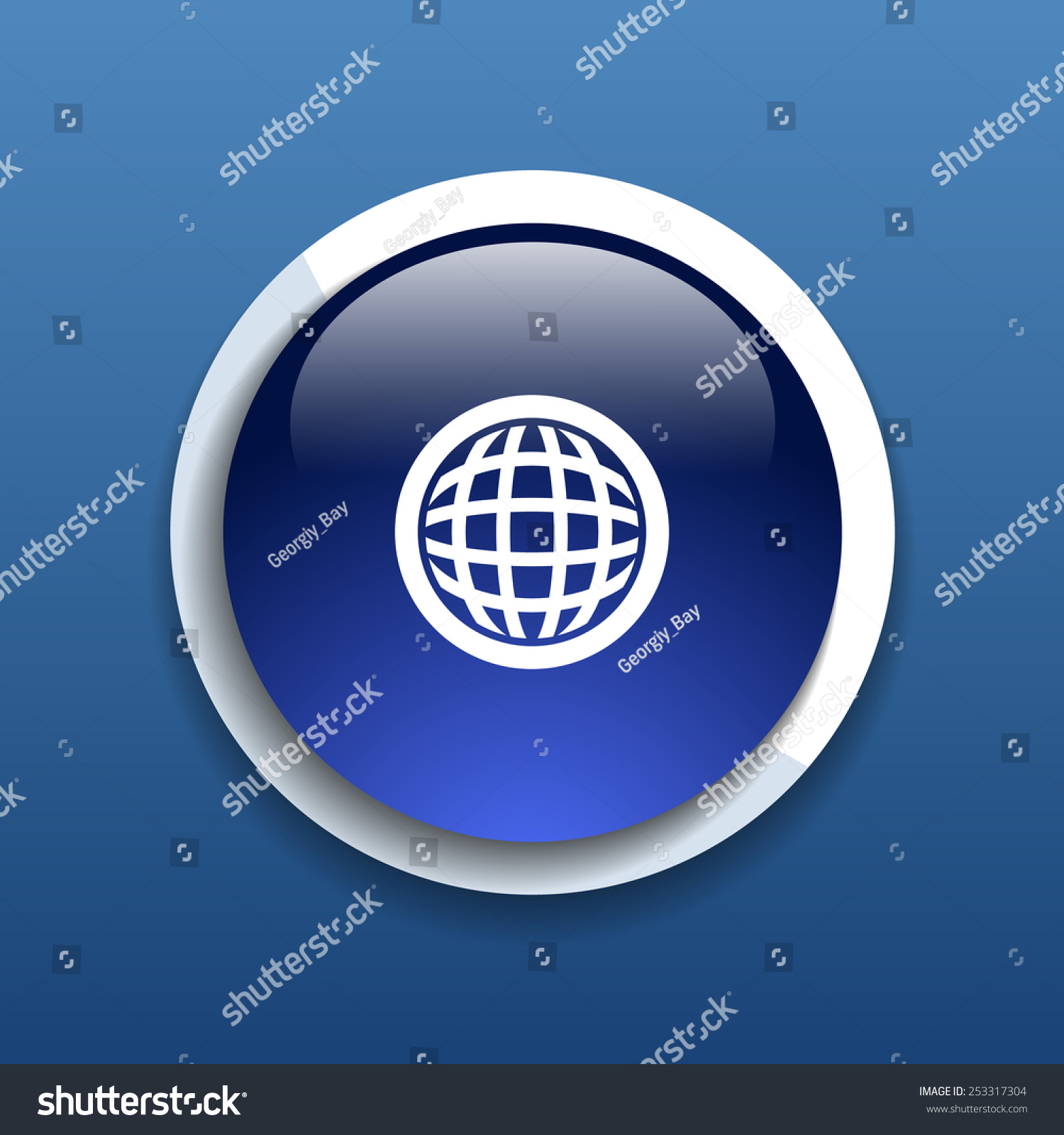 Planet Icon Network Map Earth Business Stock Vector (Royalty Free ...