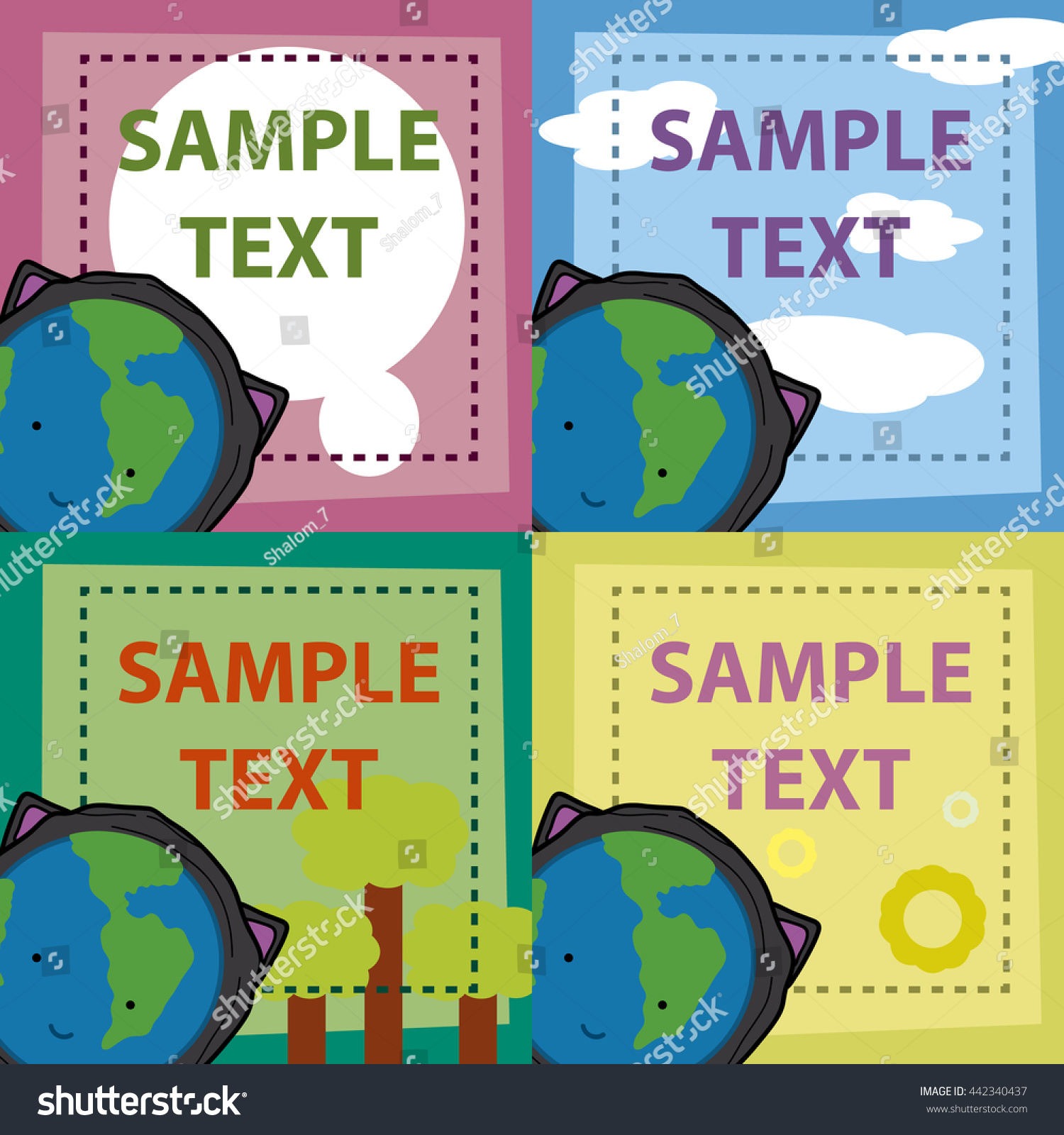 Planet Invitation Card Stock Vector (Royalty Free) 442340437