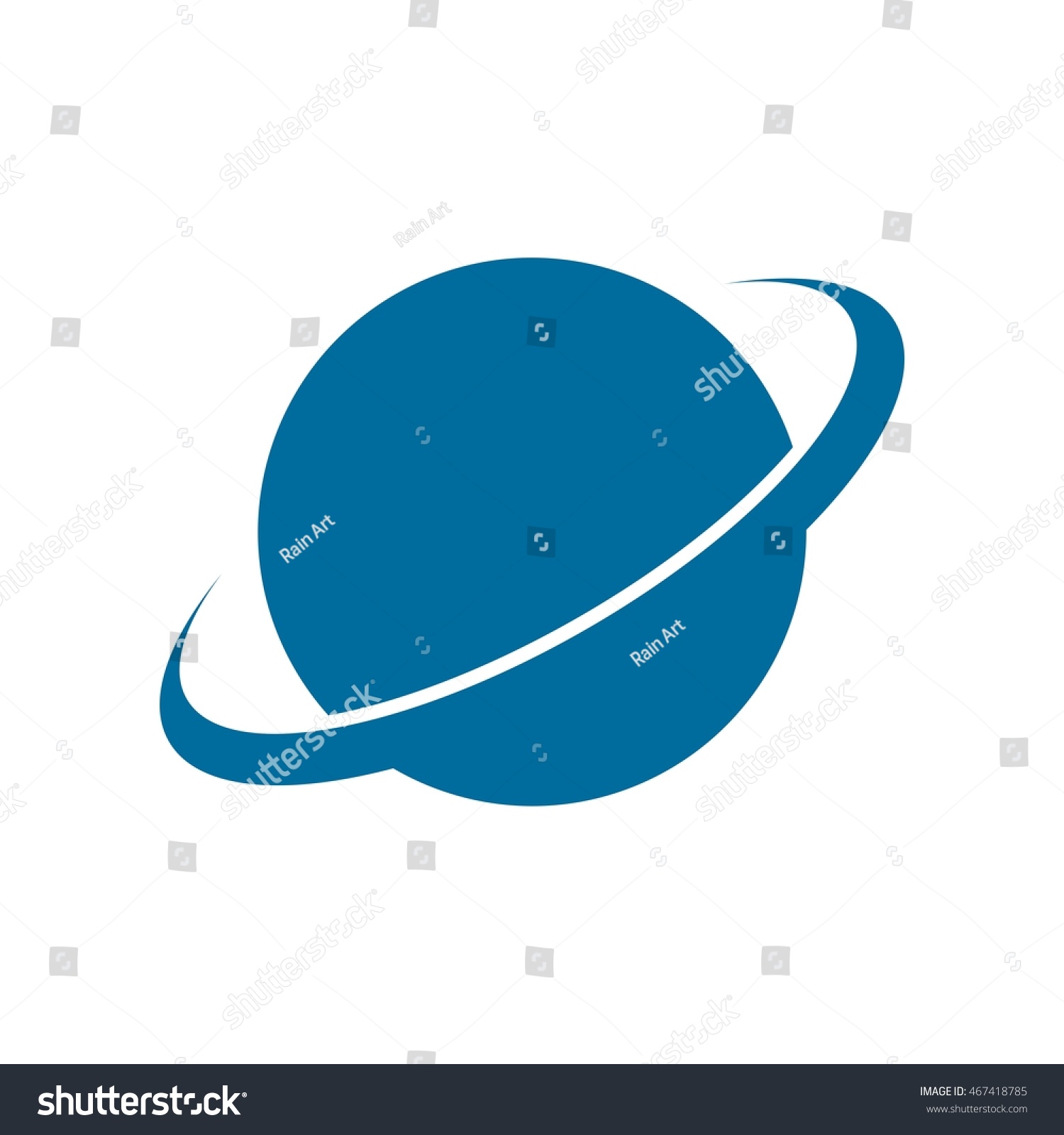 Planet Logo Icon Stock Vector (Royalty Free) 467418785