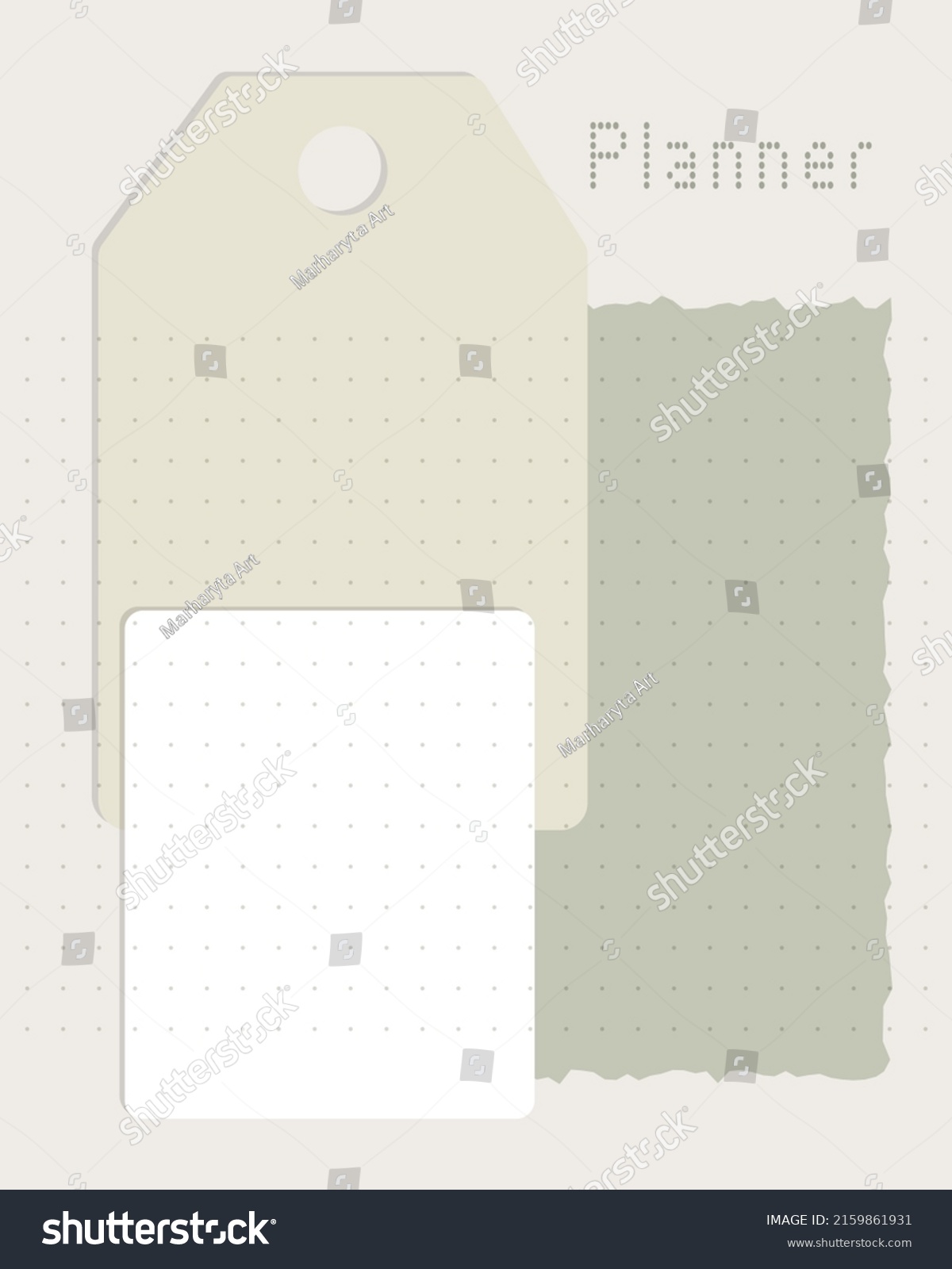 Planner Template Universal Notes Reminders Plans Stock Vector (Royalty ...