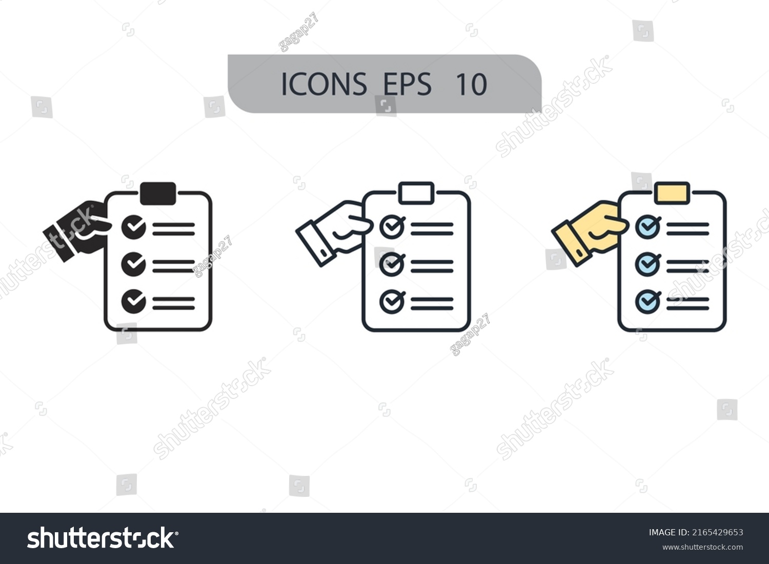 Planning Icons Symbol Vector Elements Infographic Stock Vector (Royalty ...