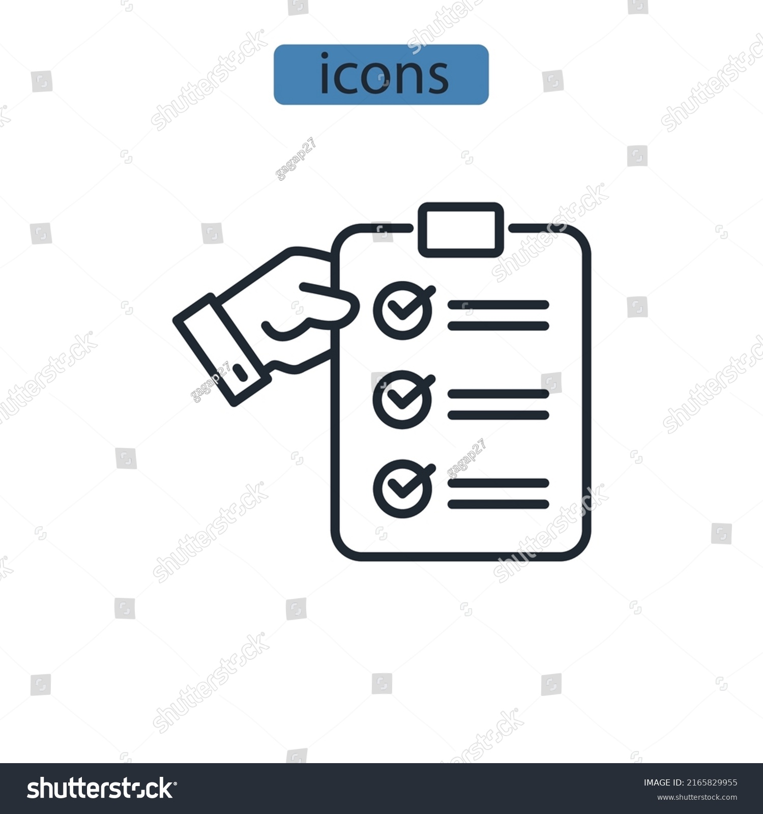 Planning Icons Symbol Vector Elements Infographic Stock Vector (Royalty ...