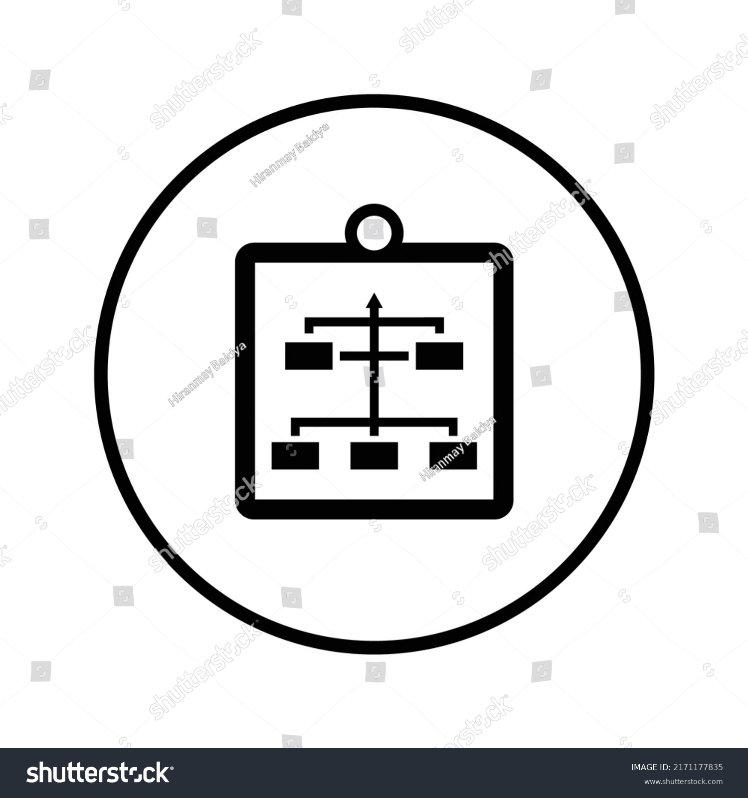 Planning Workflow Project Plan Icon Black Stock Vector (Royalty Free ...