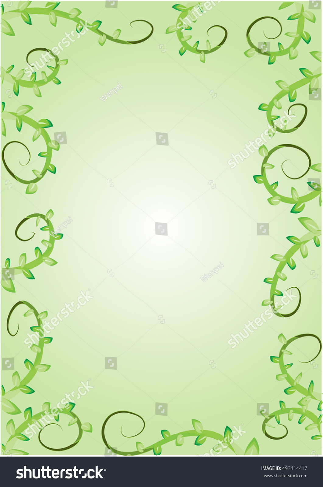 Plant Leaf Background Stock Vector (Royalty Free) 493414417