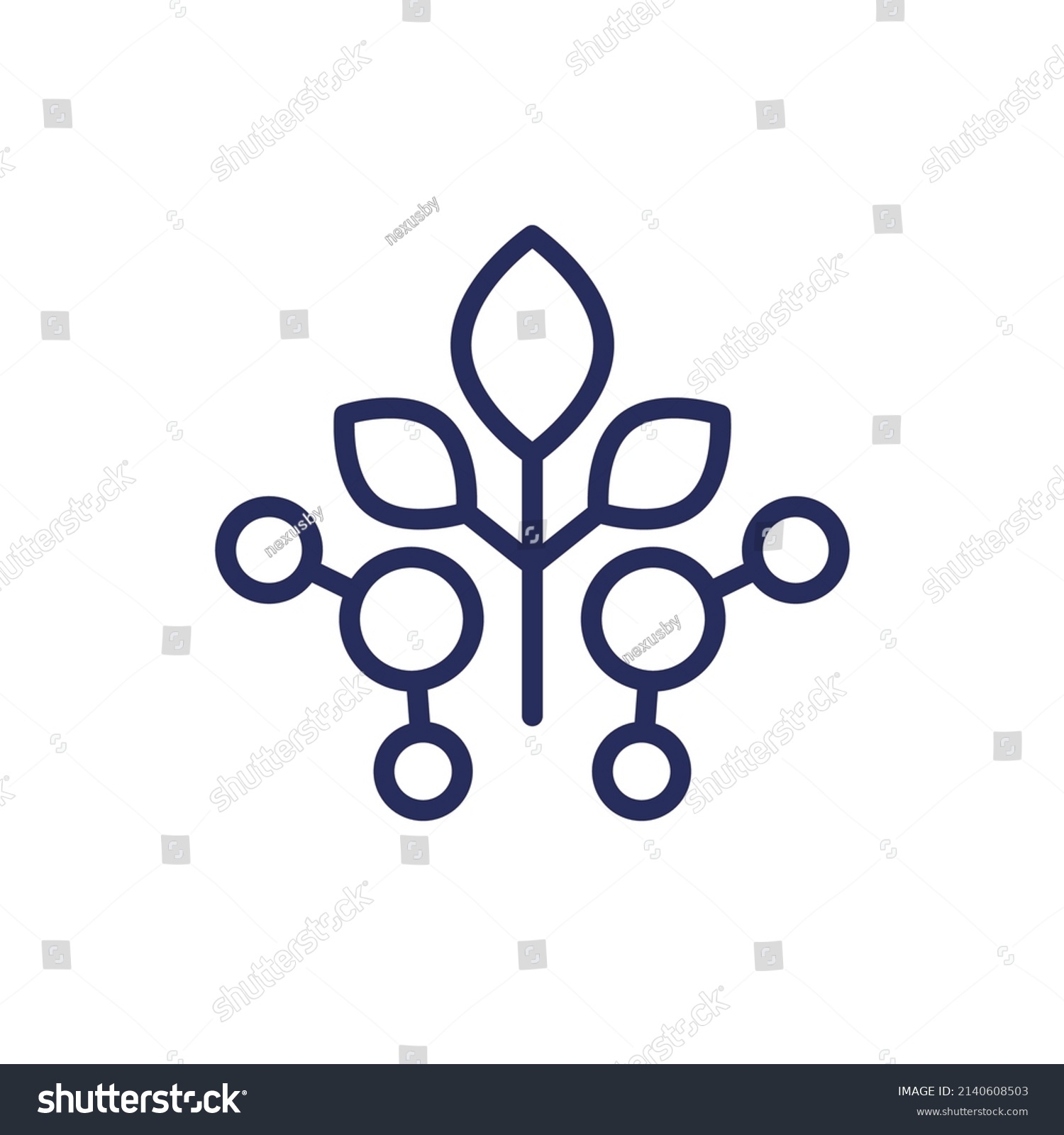 Plantbased Protein Icon Line Vector Stock Vector (Royalty Free ...