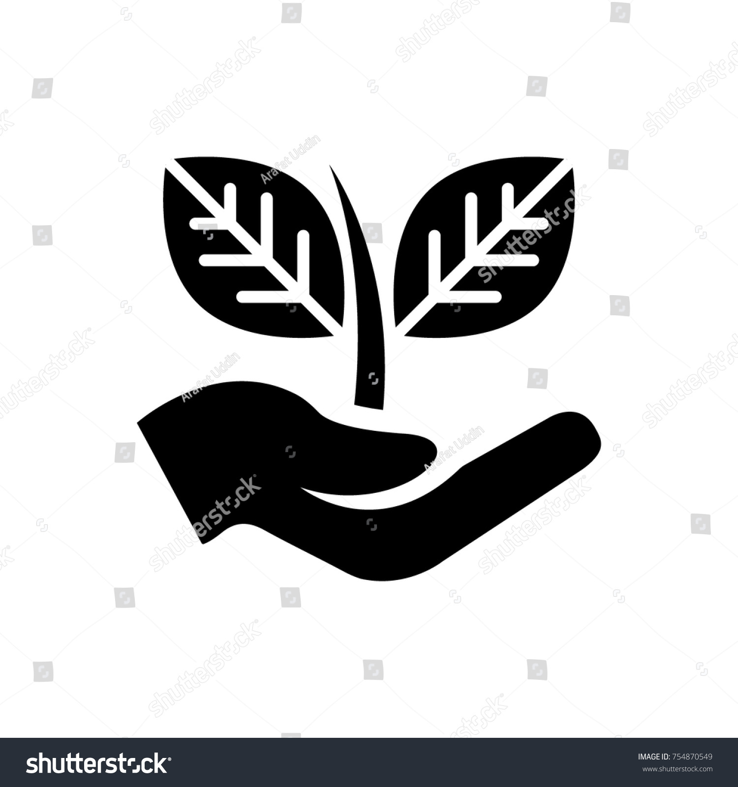 Plant Care Icon Stock Vector (Royalty Free) 754870549 | Shutterstock