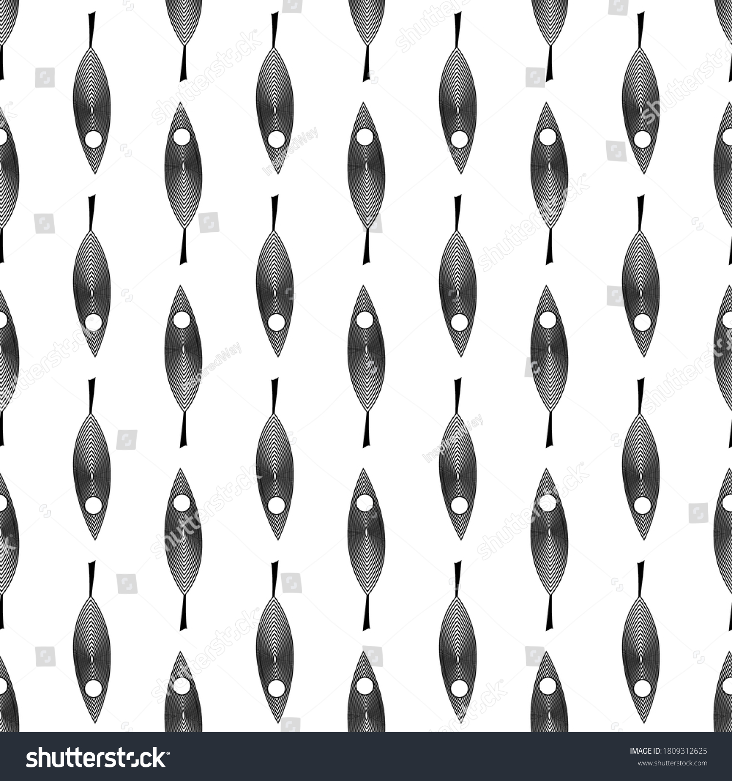 Plant Illustration Vector Lines Sharp Leaves Stock Vector (Royalty Free ...
