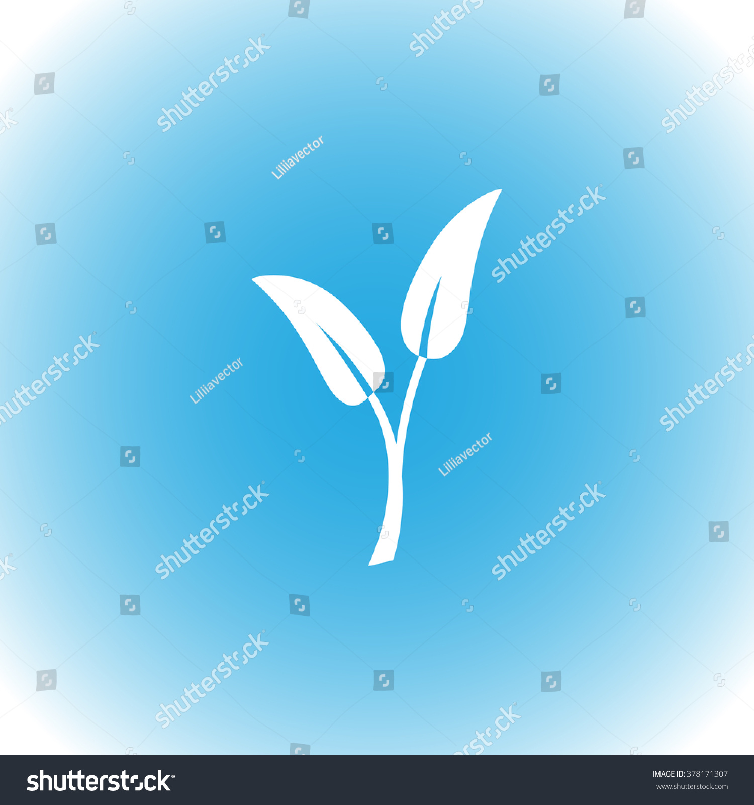 Plant Sprout Vector Icon Stock Vector 378171307 - Shutterstock
