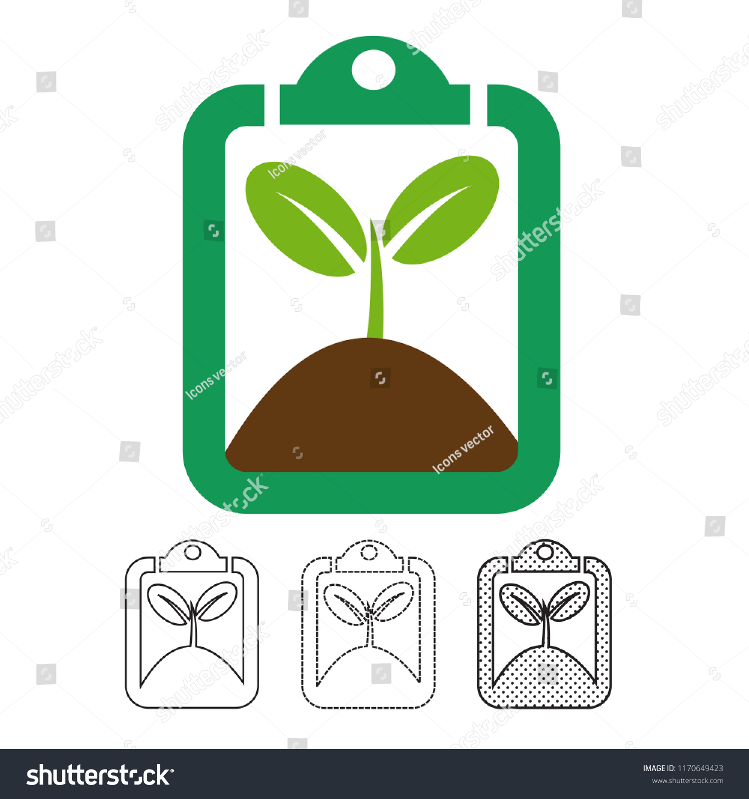 Plant Tree Icon Vector Stock Vector (Royalty Free) 1170649423