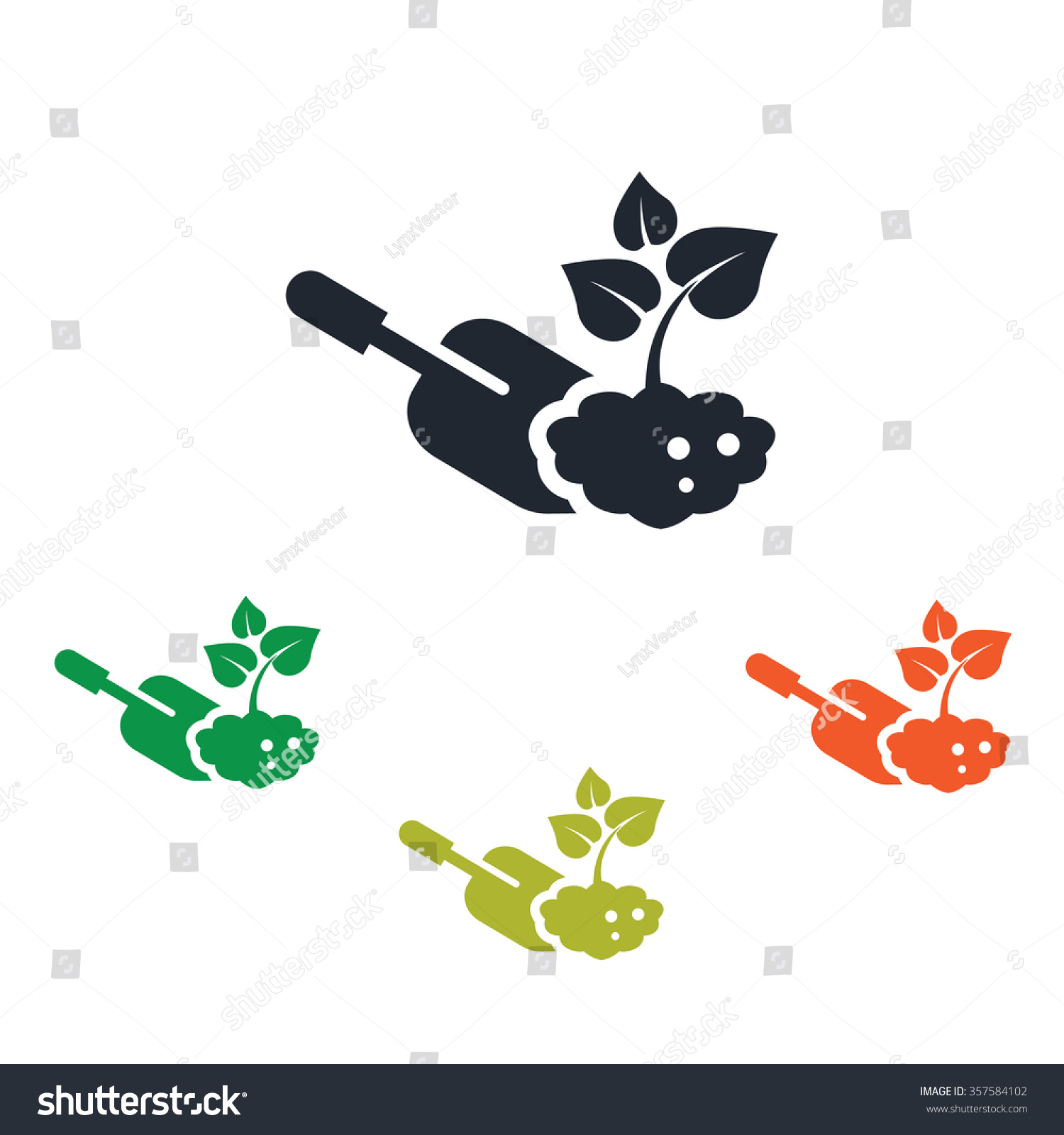 Planting Icon Stock Vector (Royalty Free) 357584102 | Shutterstock