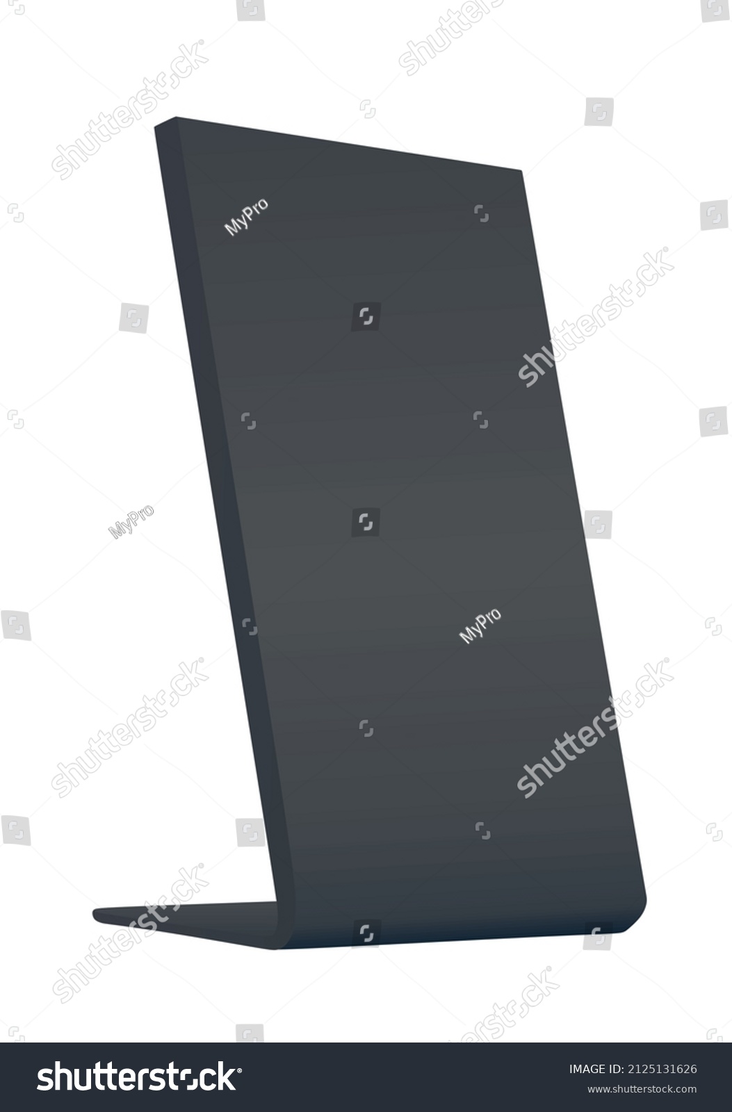 Plastic Advertising Table Sign Vector Stock Vector (Royalty Free ...