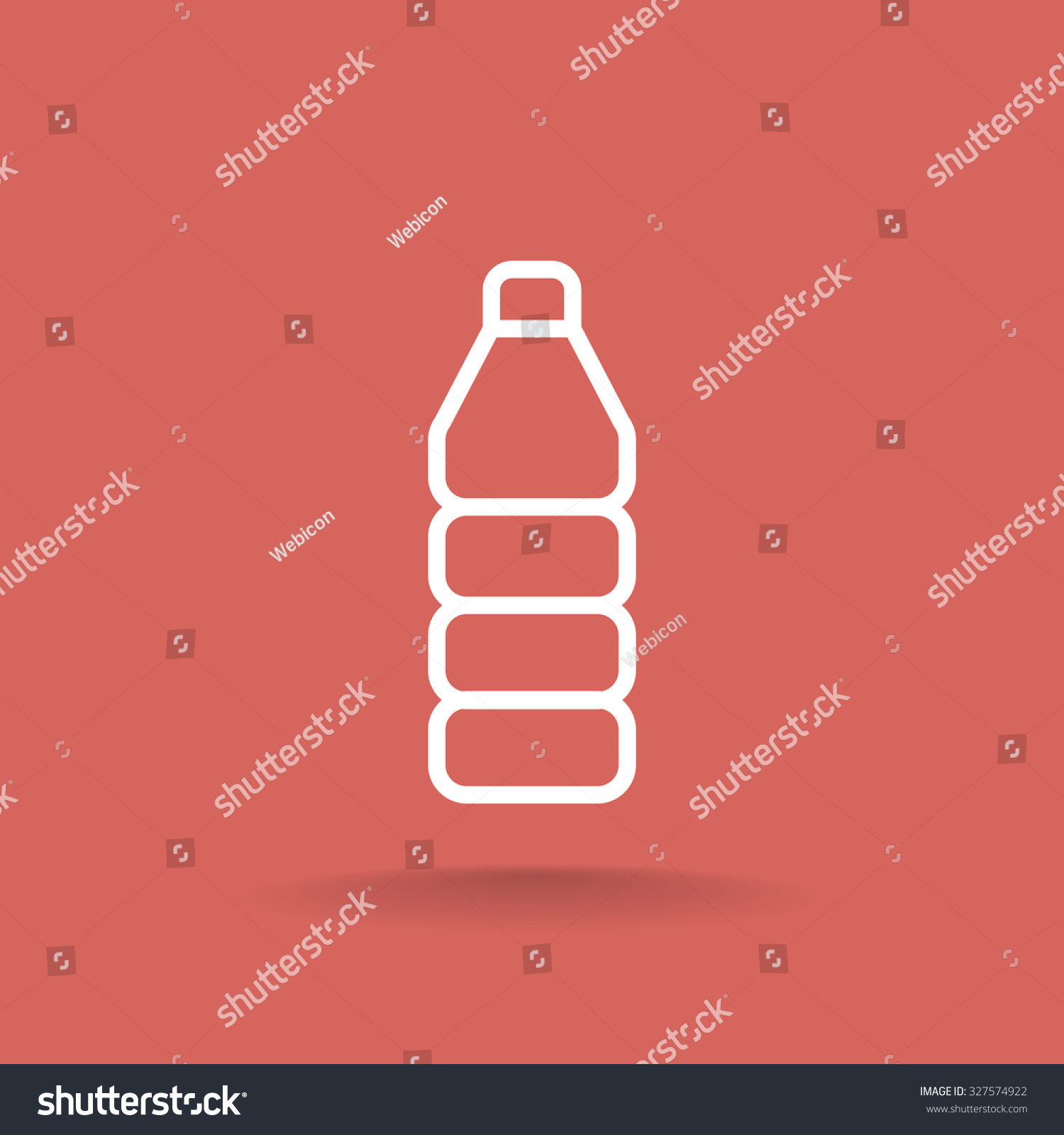 Plastic Bottle Icon Stock Vector (Royalty Free) 327574922 | Shutterstock